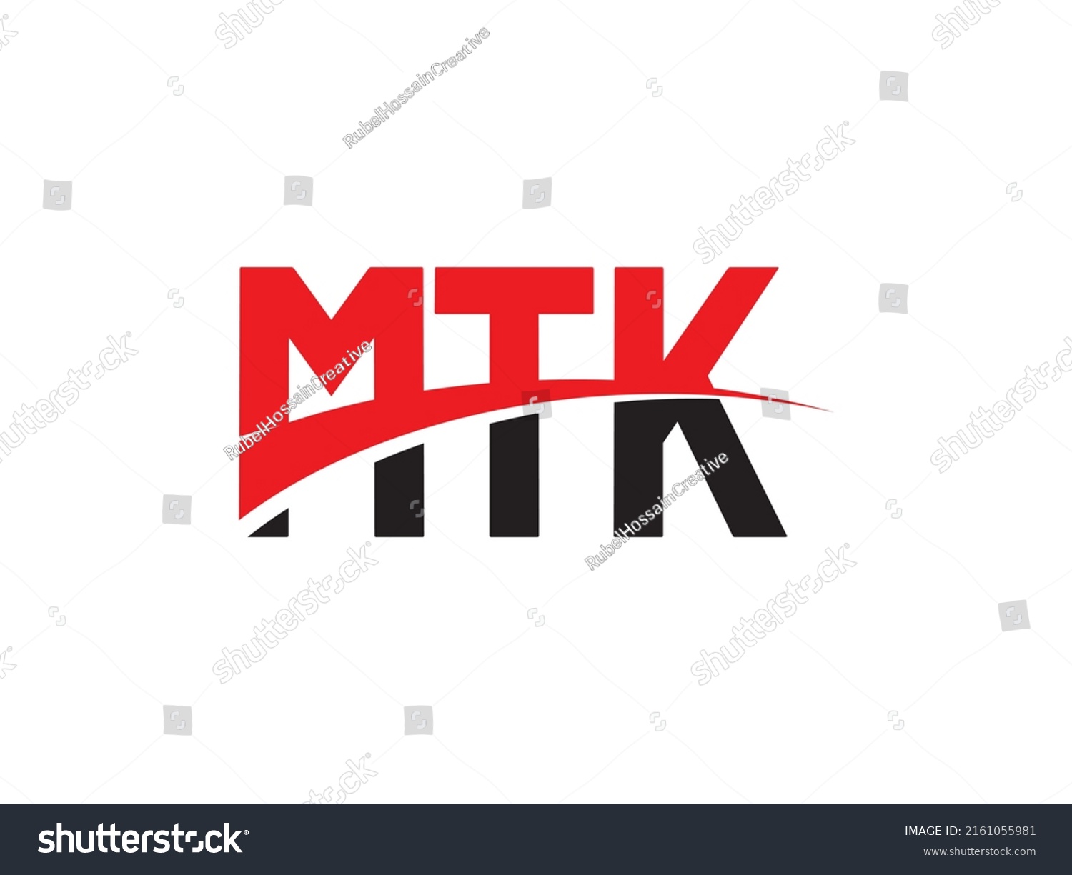 Mtk Letter Initial Logo Design Vector Stock Vector (Royalty Free ...