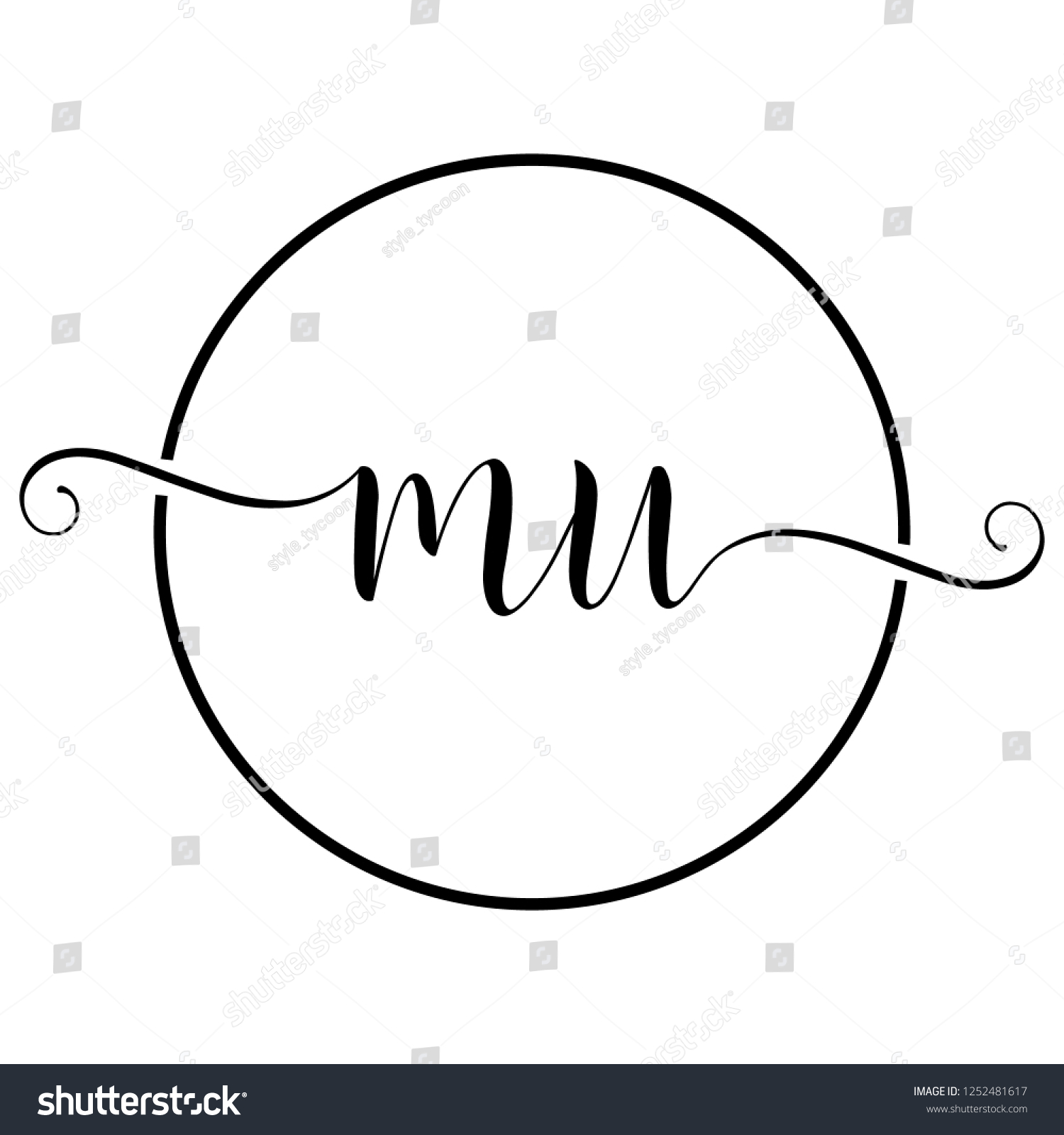 Mu Icon Logo Stock Vector (Royalty Free) 1252481617 | Shutterstock
