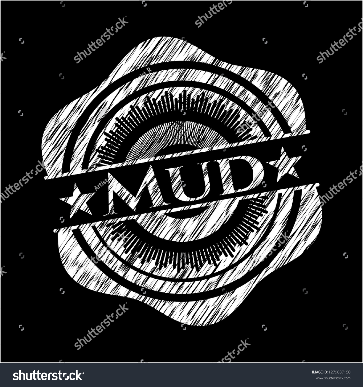 Mud Chalkboard Emblem Stock Vector (Royalty Free) 1279087150 | Shutterstock