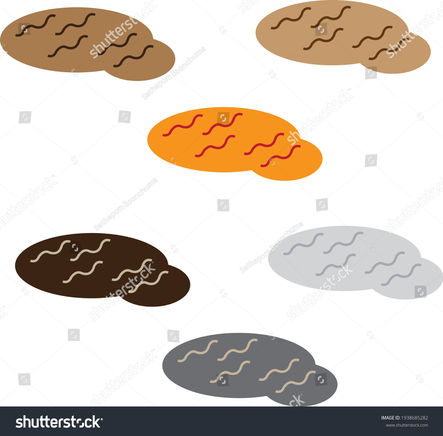 Mud Puddle Graphic Design Icons Stock Vector (Royalty Free) 1938685282