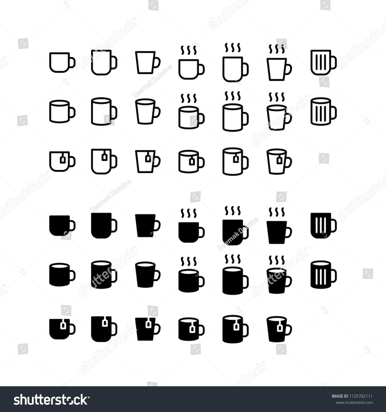 Mug Icon Design Vector Symbol Drink Stock Vector (Royalty Free ...