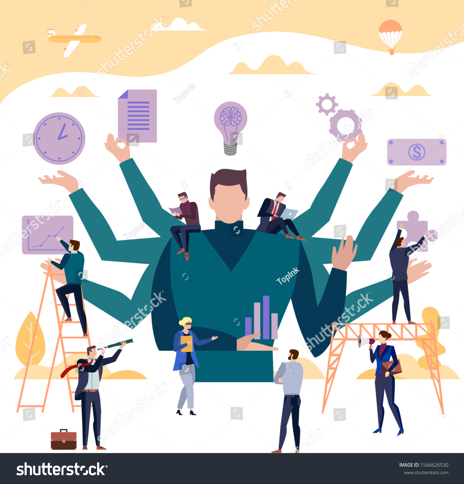 3,761 Multiple arms man Images, Stock Photos & Vectors | Shutterstock