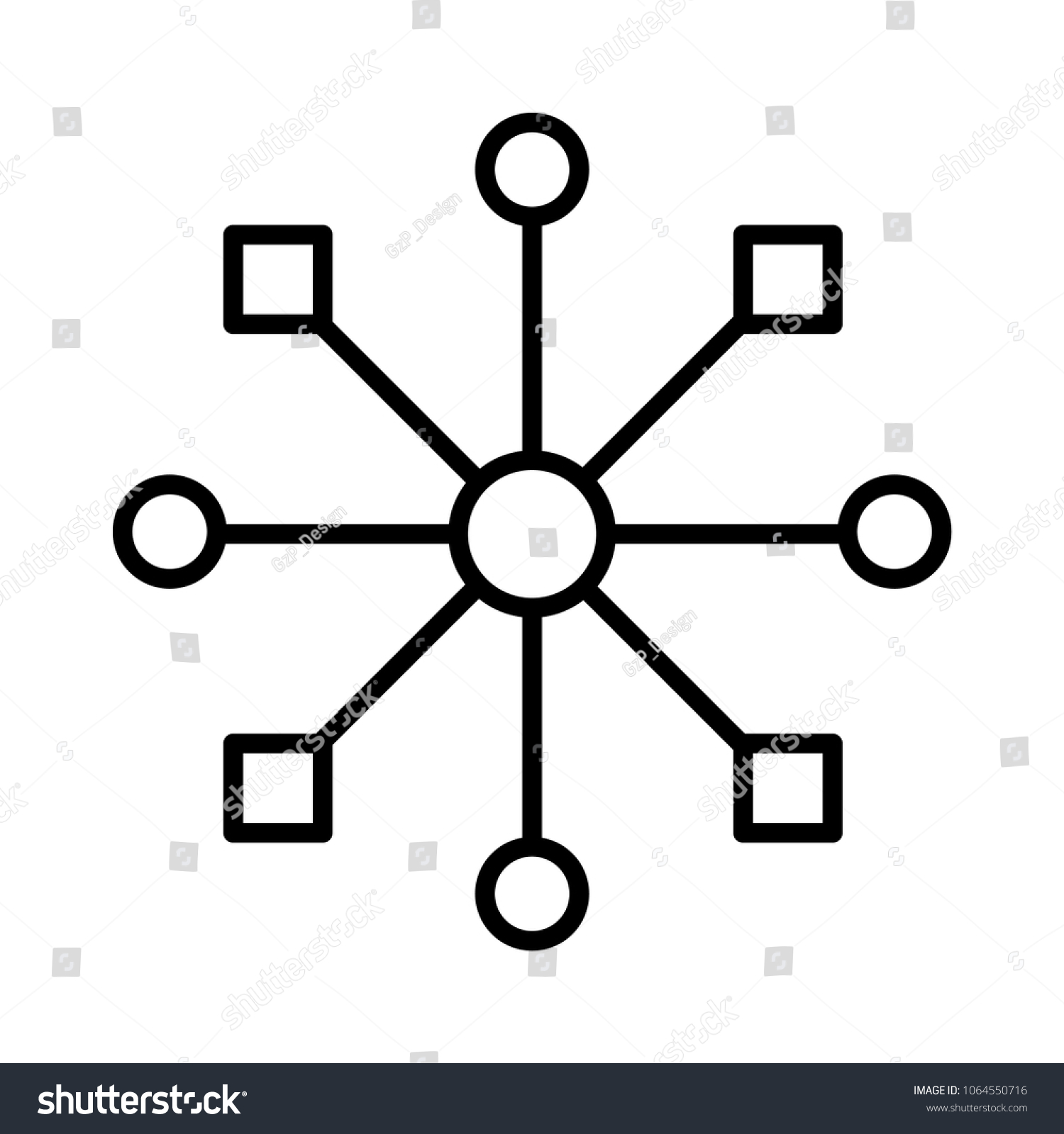 Multi Channel Icon Vector Illustration Stock Vector (Royalty Free ...