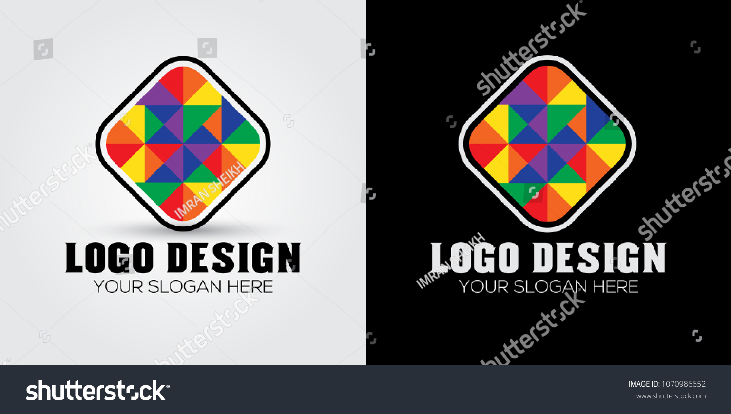 Multi Color Logo Design Template Vector Stock Vector (Royalty Free ...