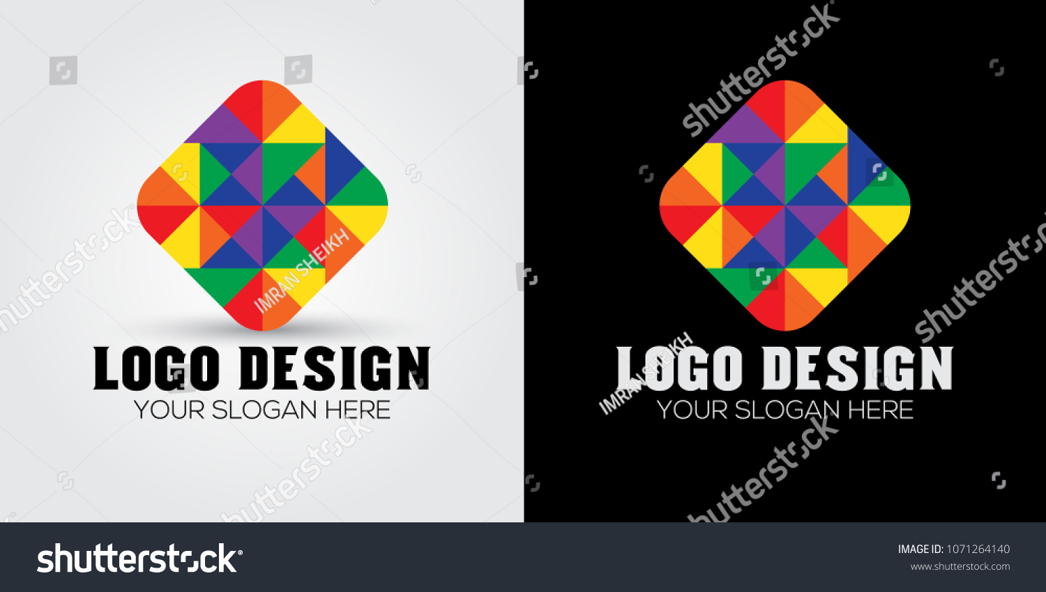 Multi Color Logo Design Template Vector Stock Vector (Royalty Free ...