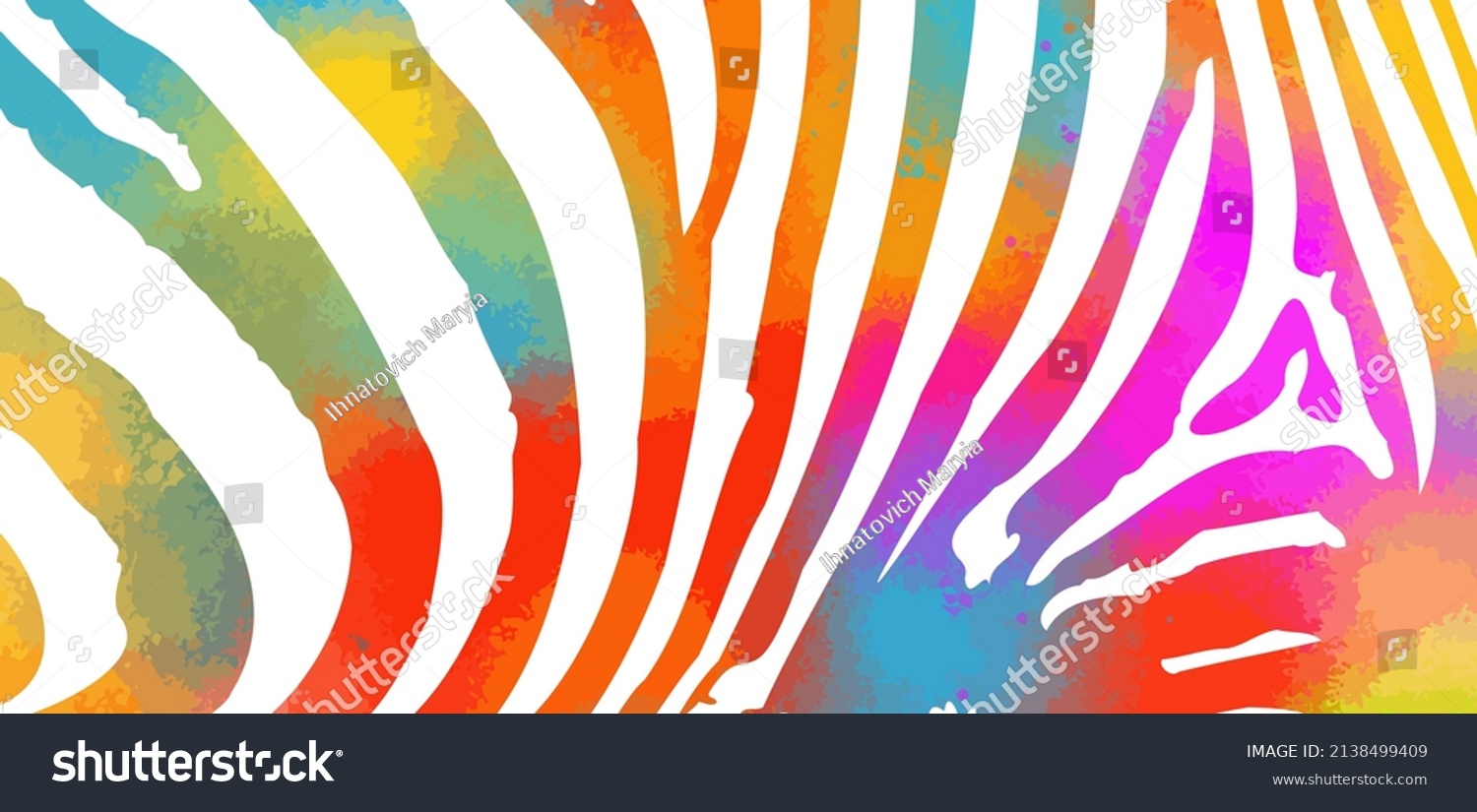 Multi Colored Zebra Print Background Vector Stock Vector (Royalty Free ...