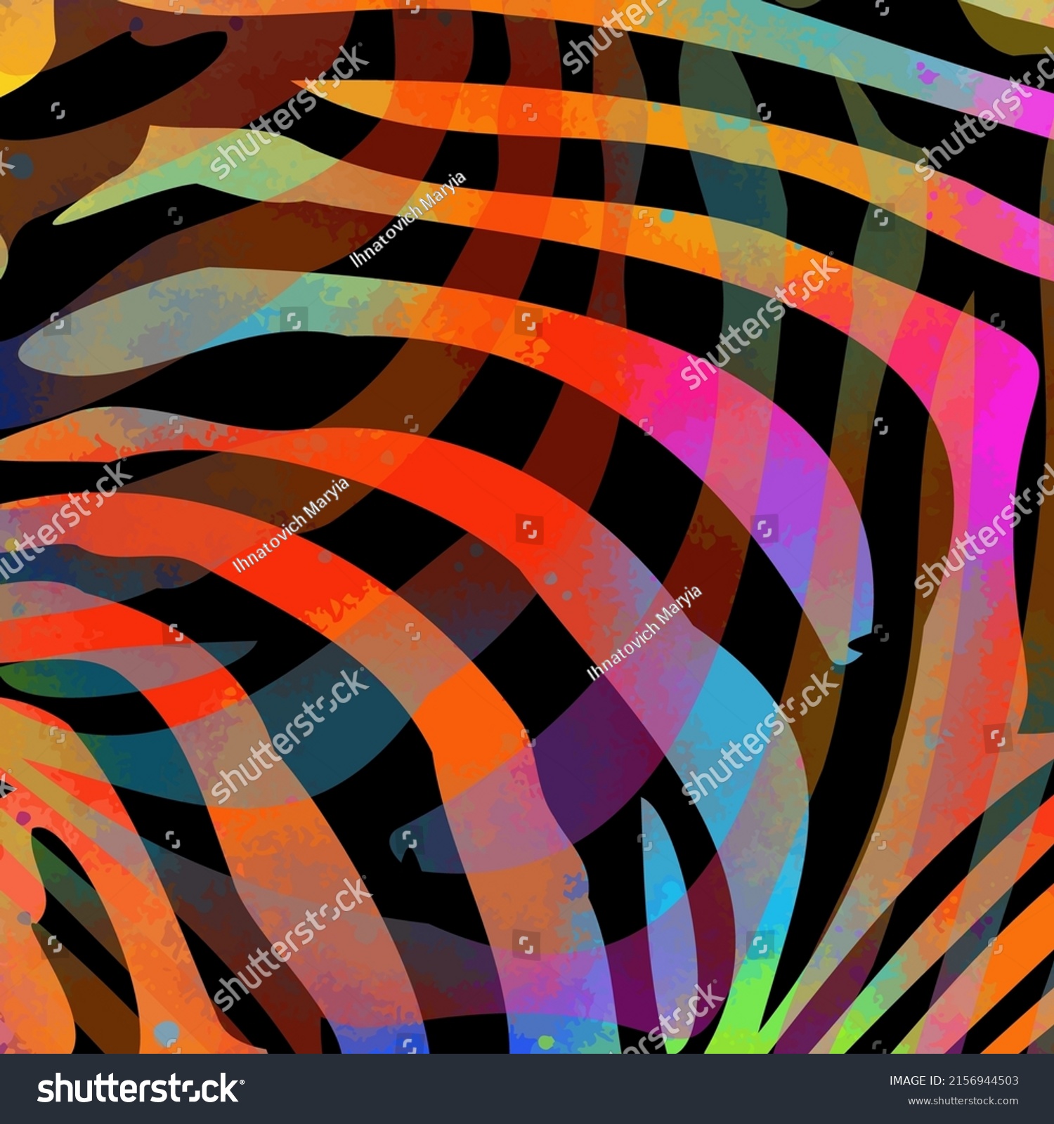 Multi Colored Zebra Print Background Vector Stock Vector (Royalty Free ...
