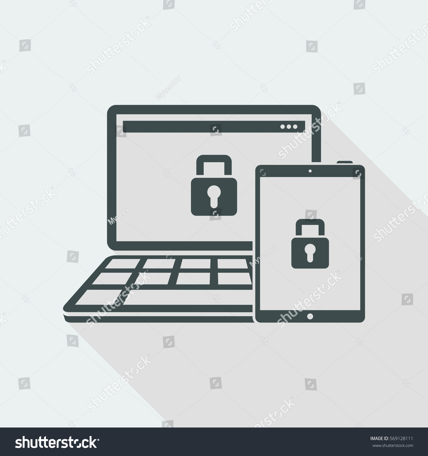 Multi Devices Protection Icon Stock Vector (Royalty Free) 569128111 ...