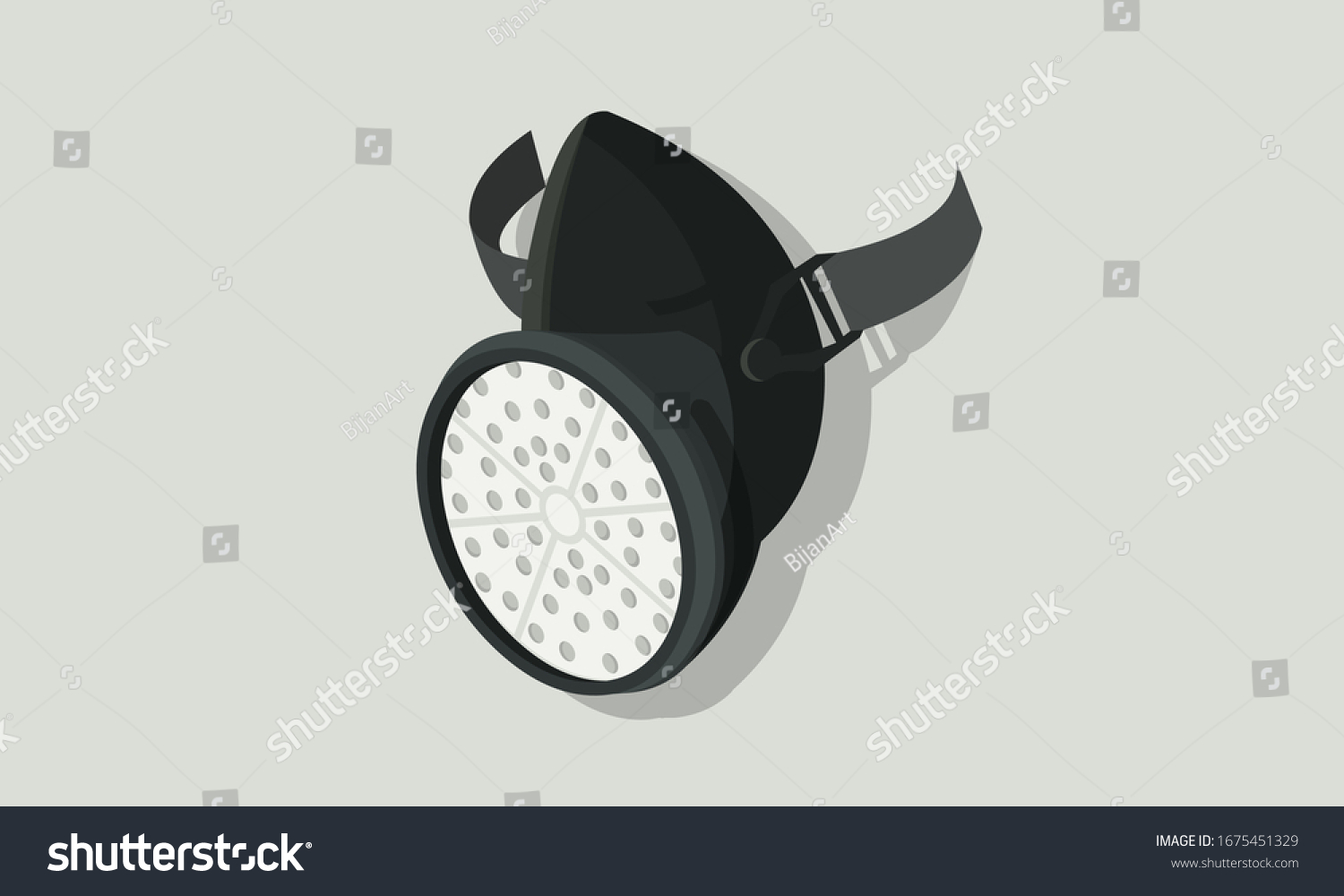 Multigas Filter Mask Vector Gas Mask Stock Vector (Royalty Free ...
