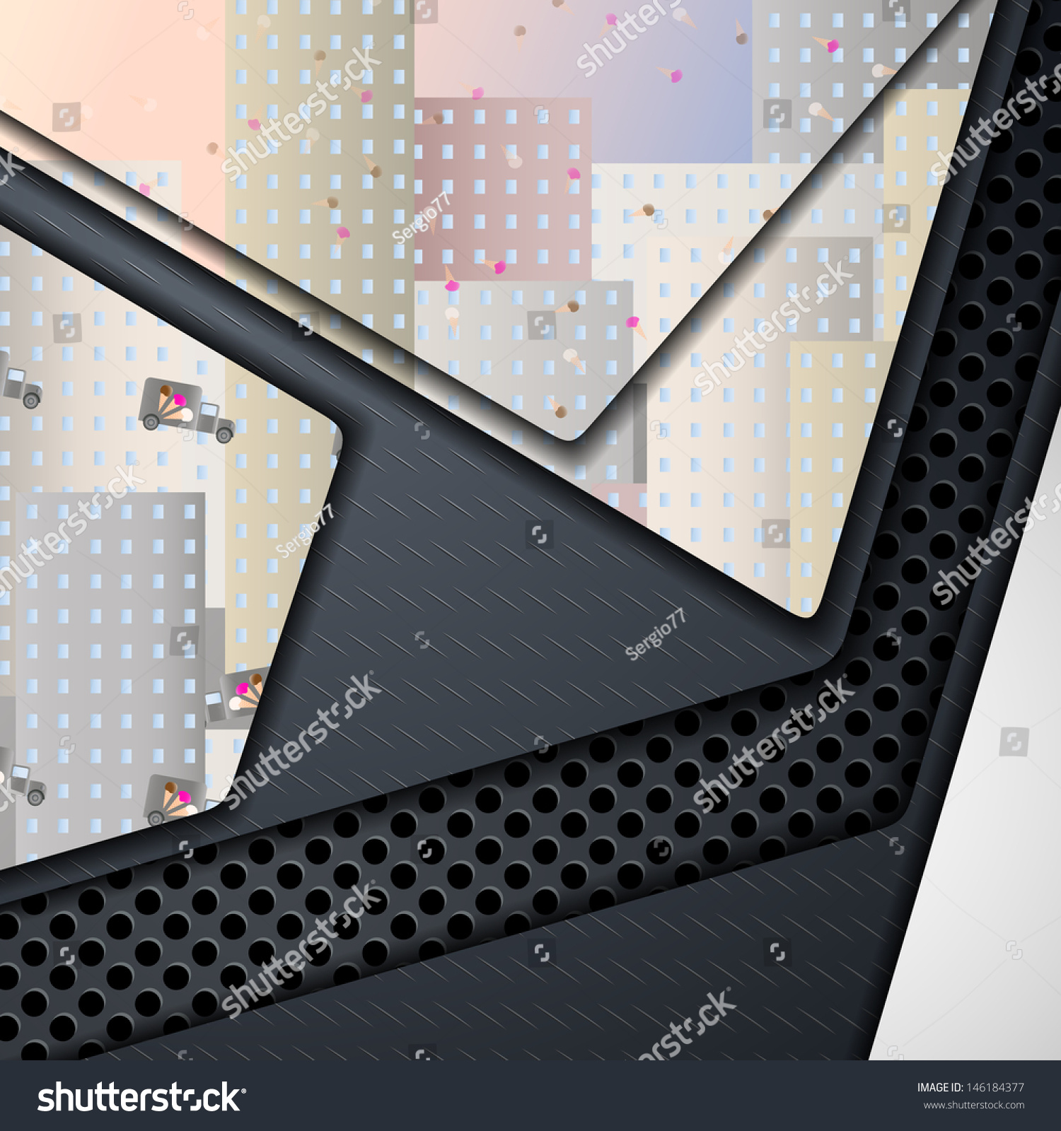 Multi Layered Abstract Background Stock Vector (Royalty Free) 146184377 ...
