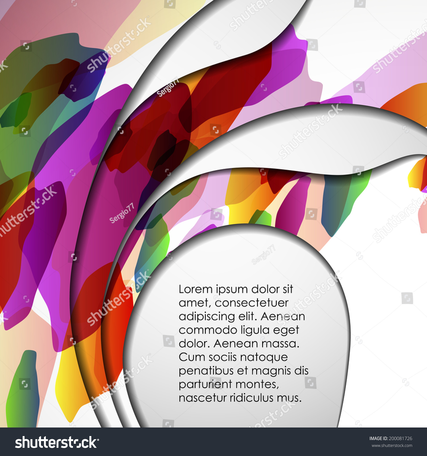 Multi Layered Abstract Background Stock Vector (Royalty Free) 200081726 ...