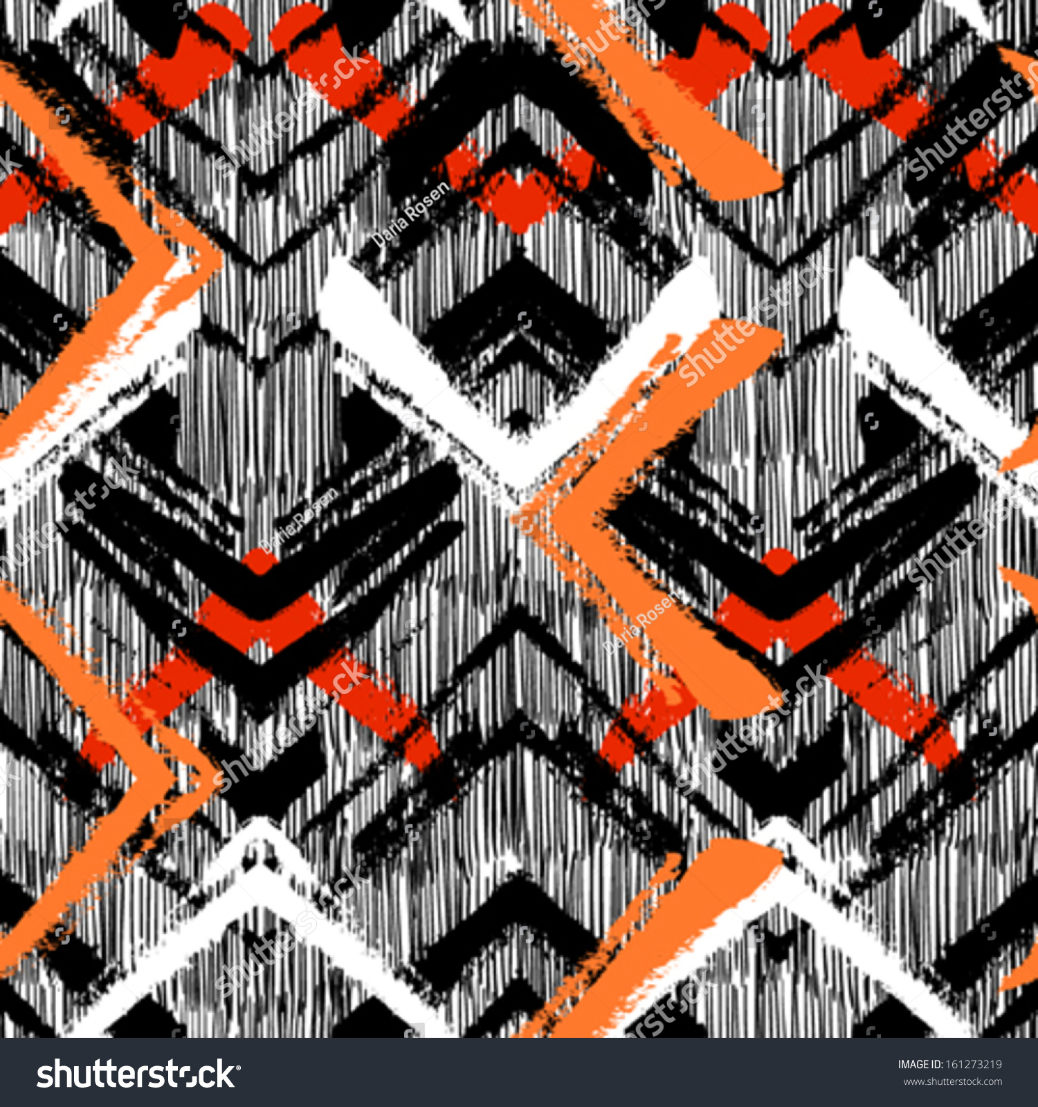 Multicolor Hand Drawn Pattern Brushed Zigzag Stock Vector (Royalty Free ... Multicolor Hand Drawn Pattern Brushed Zigzag Stock Vector (Royalty Free ...