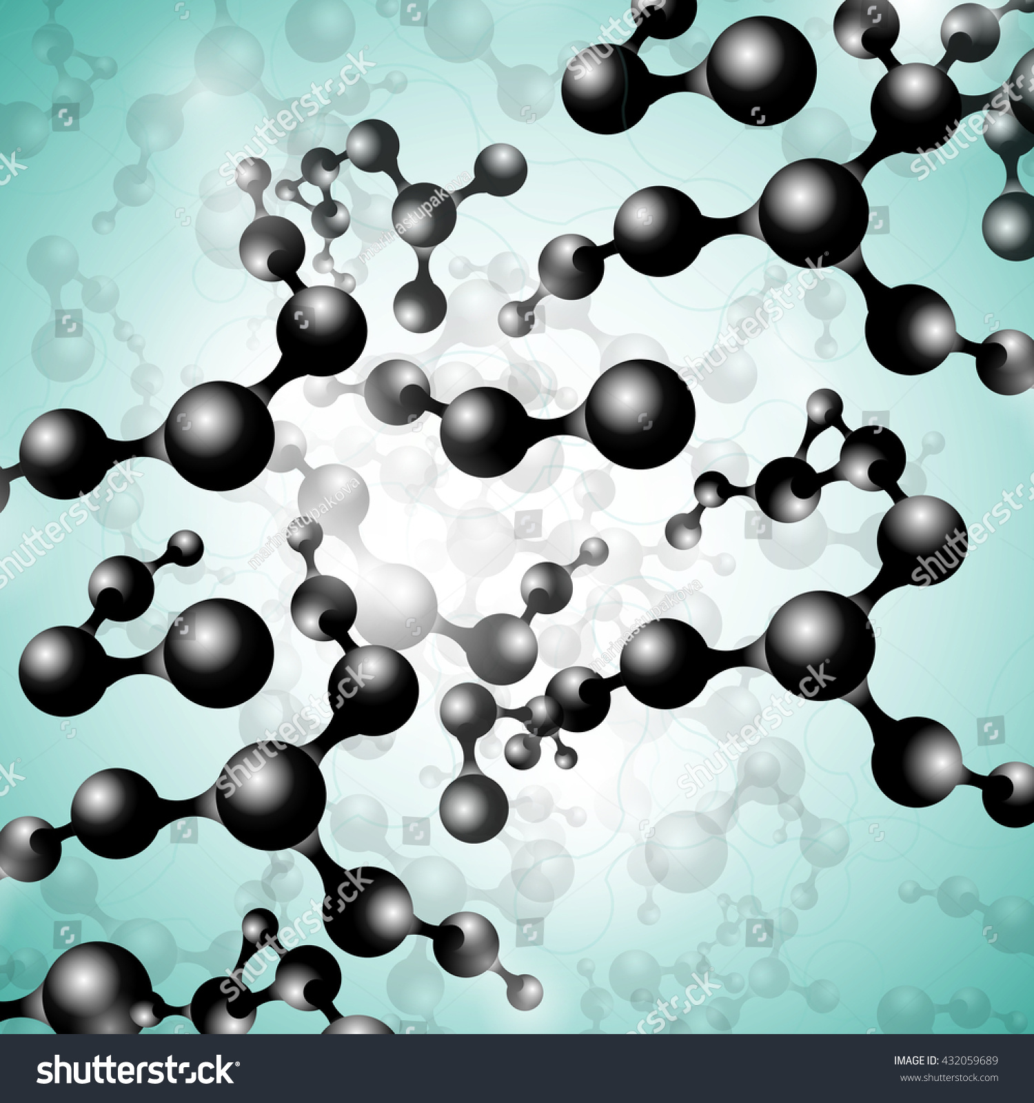 Multicolor Molecules Pattern Vector Eps10 Fabric Stock Vector (Royalty ...