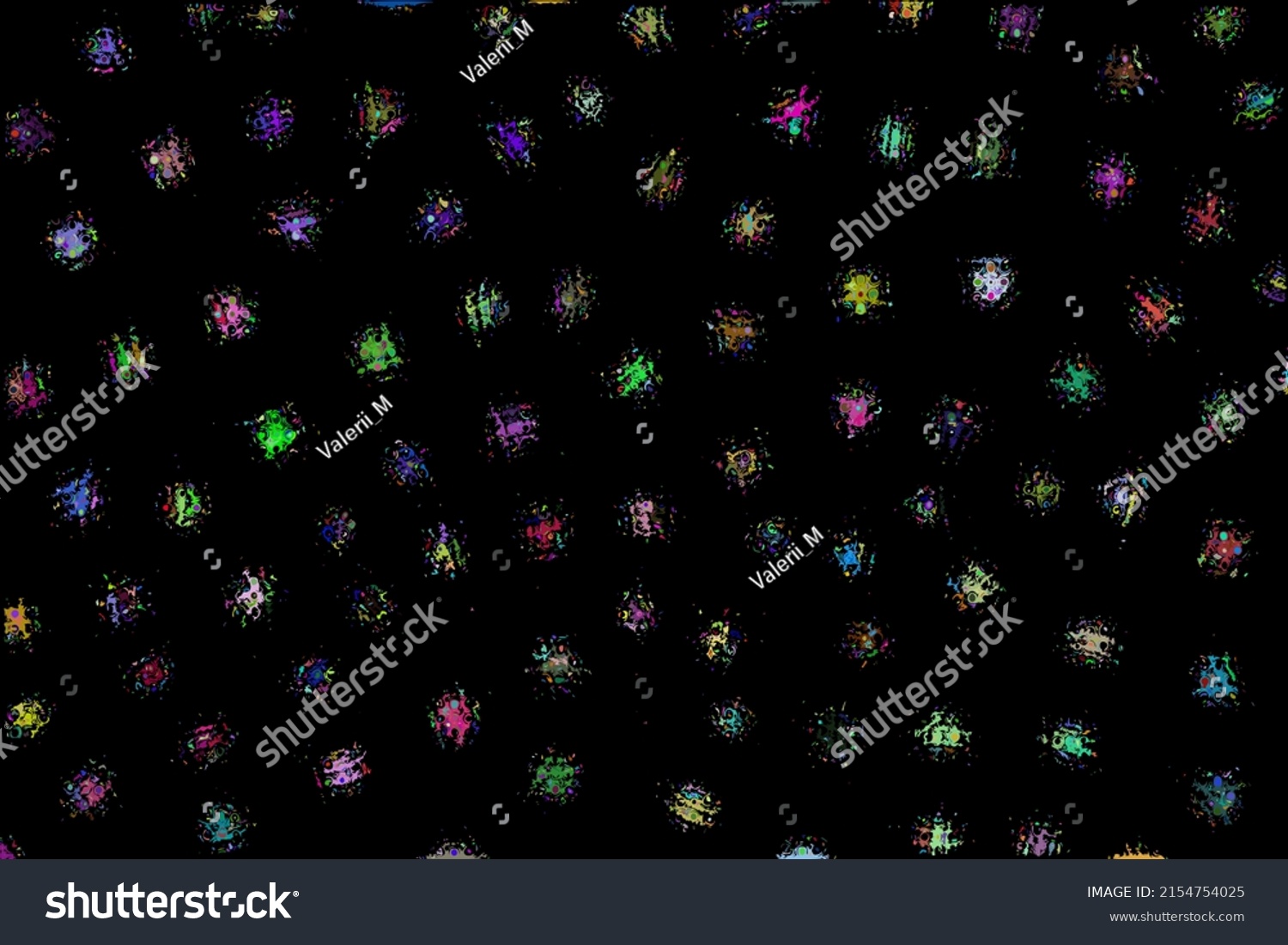 Multicolor Spots On Dark Background Vector Stock Vector (Royalty Free ...