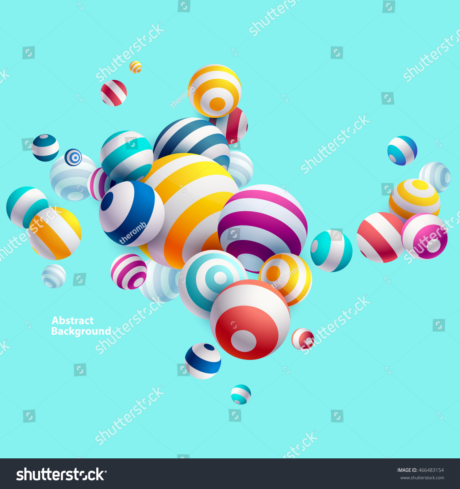 Multicolored Decorative Balls Abstract Vector Illustration Stock Vector ...