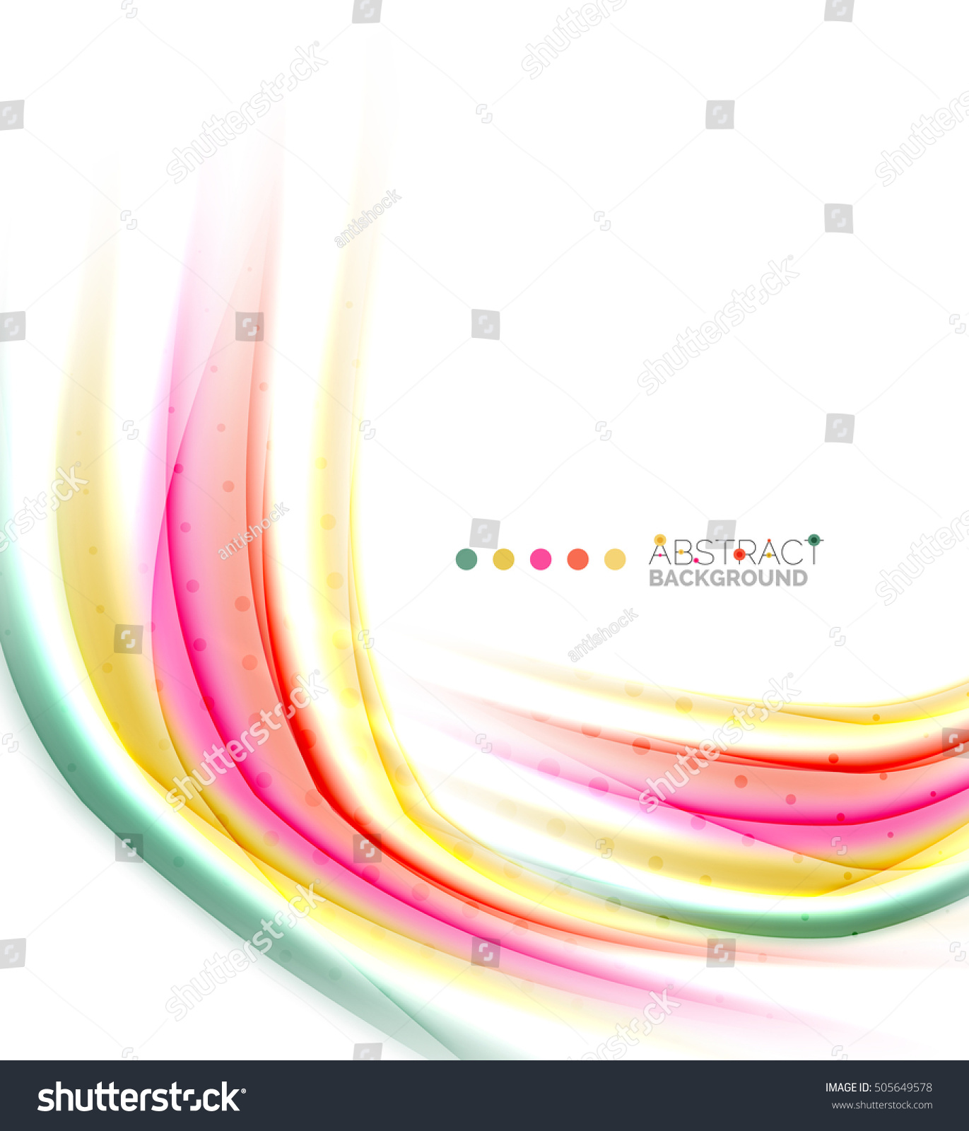 Multicolored Lines On White Motion Concept Stock Vector (Royalty Free ...