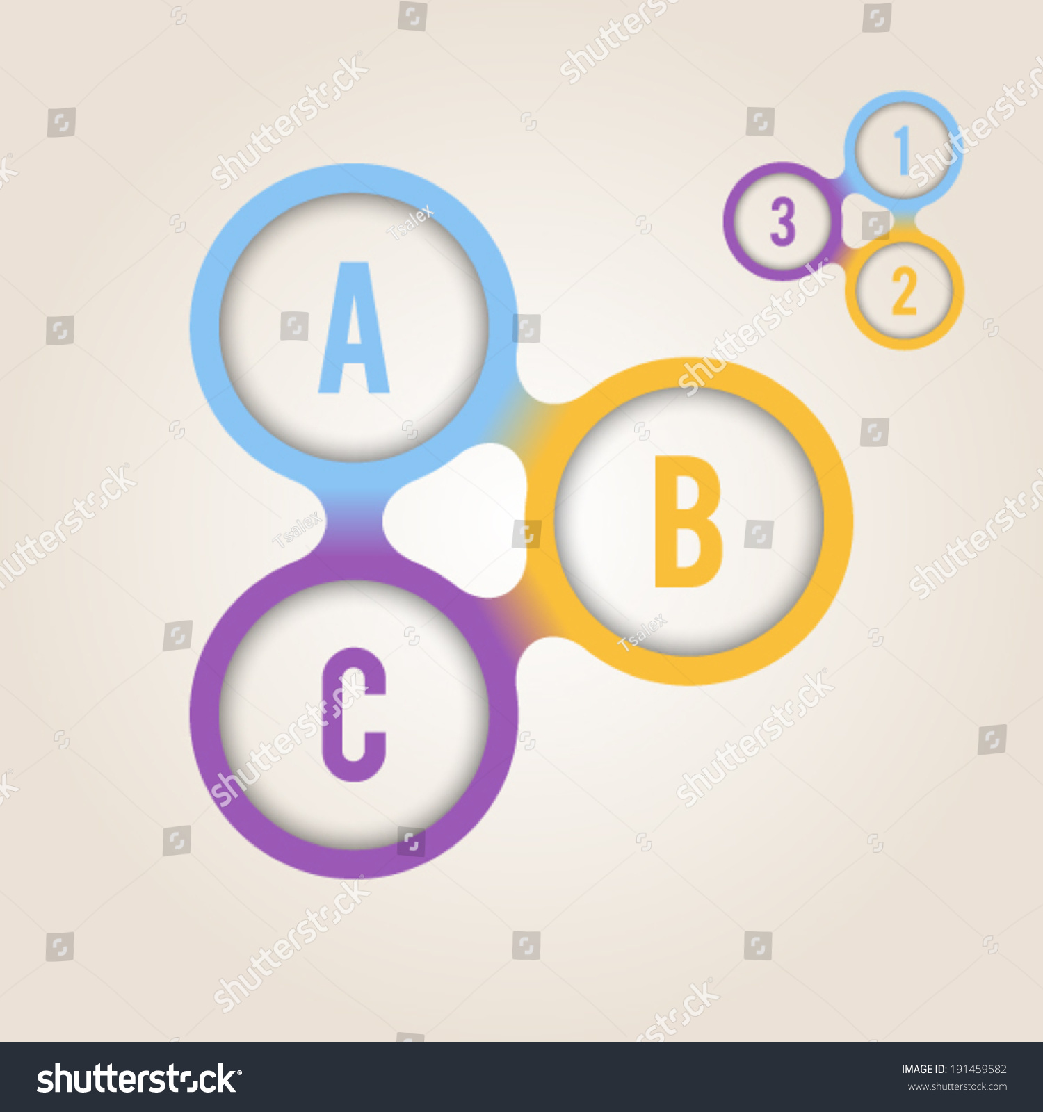 Multicolour Infographics Symbol Stock Vector (Royalty Free) 191459582 ...