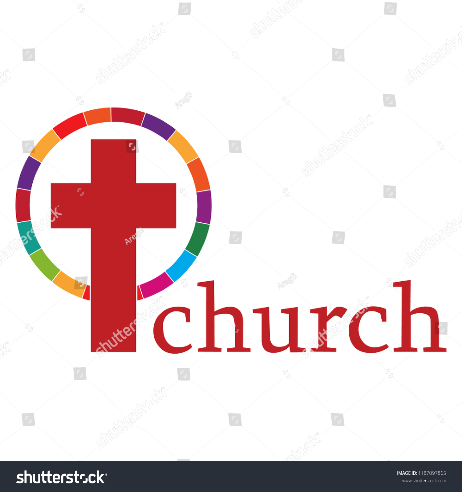 Multicultural Christian Logo Stock Vector (Royalty Free) 1187097865 ...