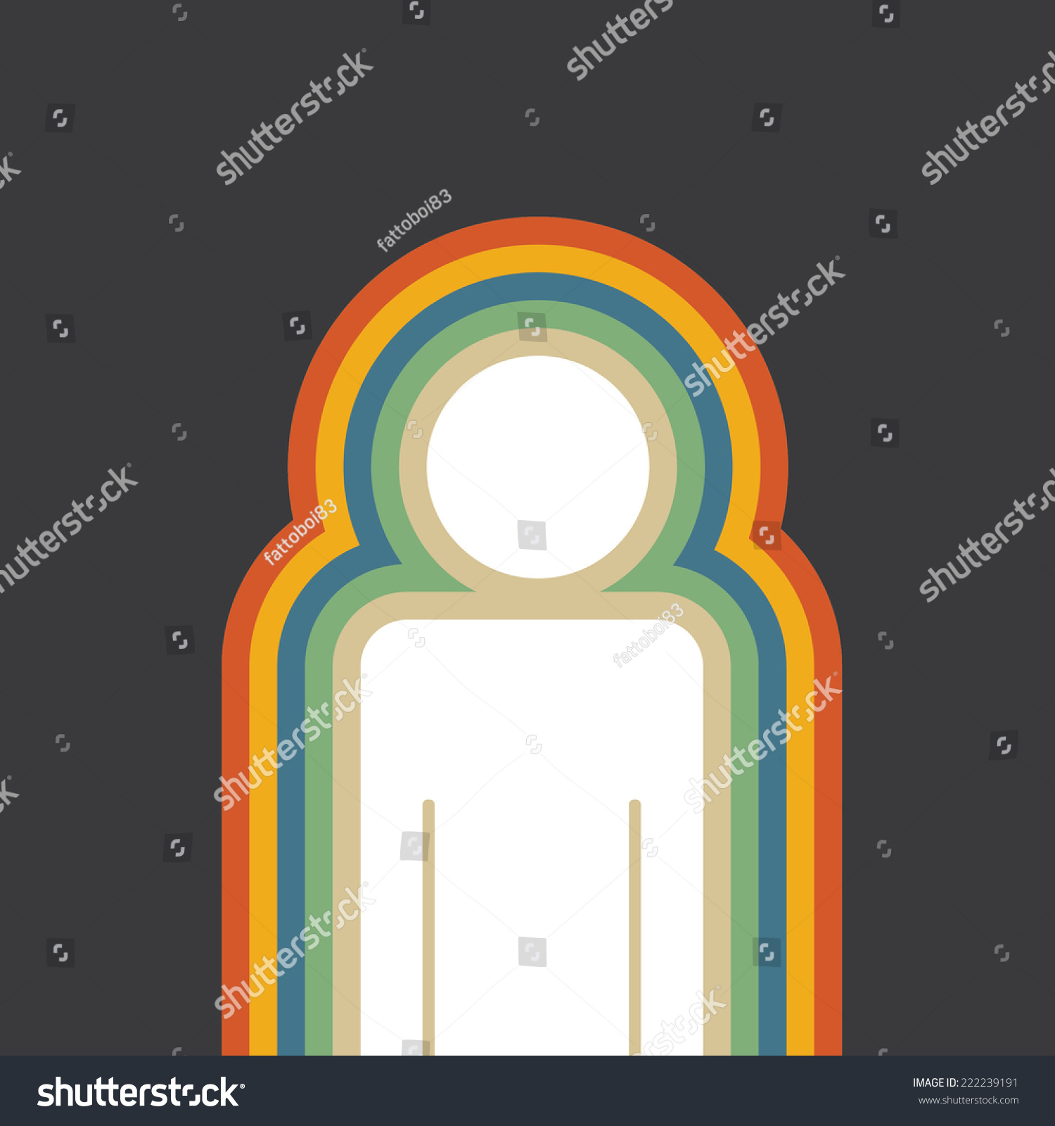 Multilayer People Symbol Stock Vector (Royalty Free) 222239191 ...