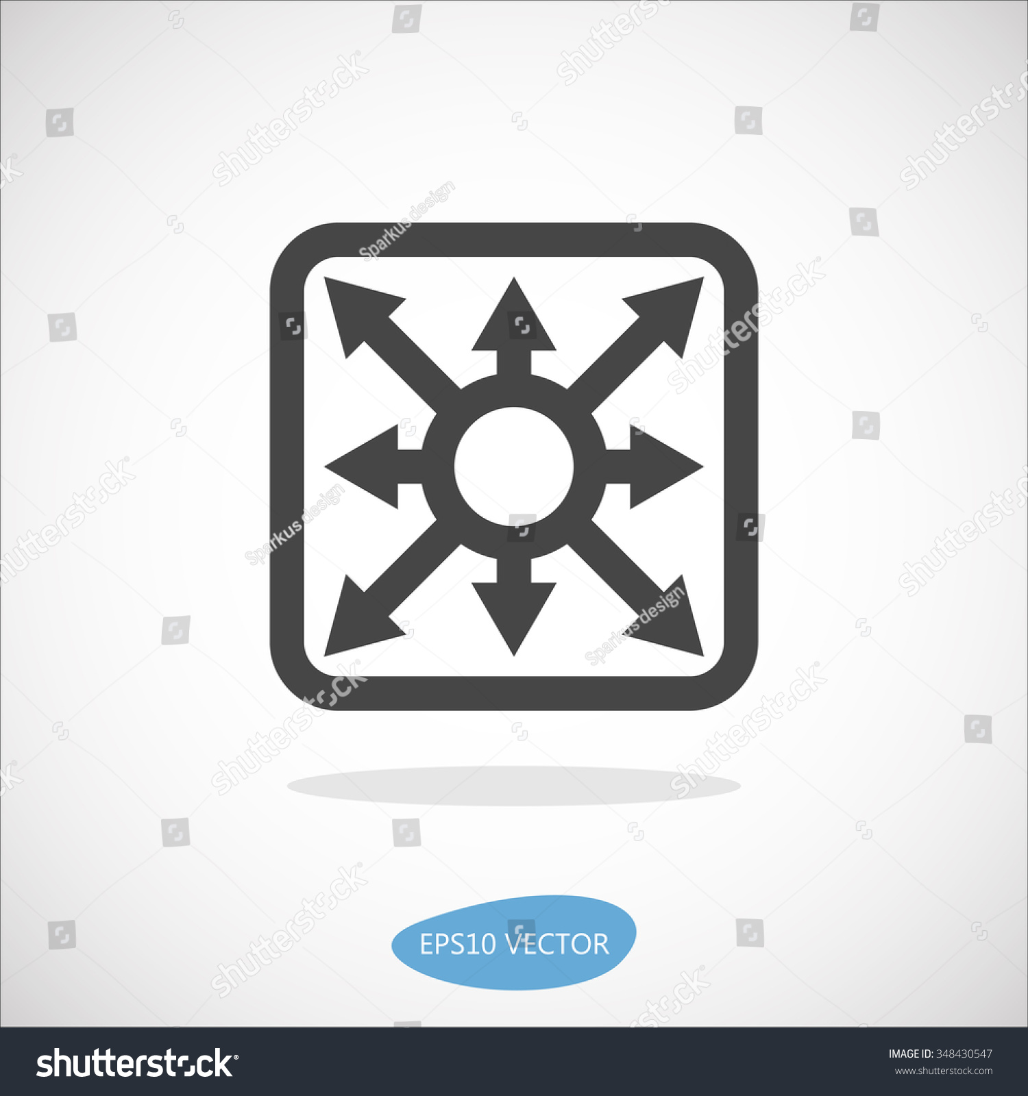 Multilayer Switch Icon Isolated Vector Illustration Stock Vector ...