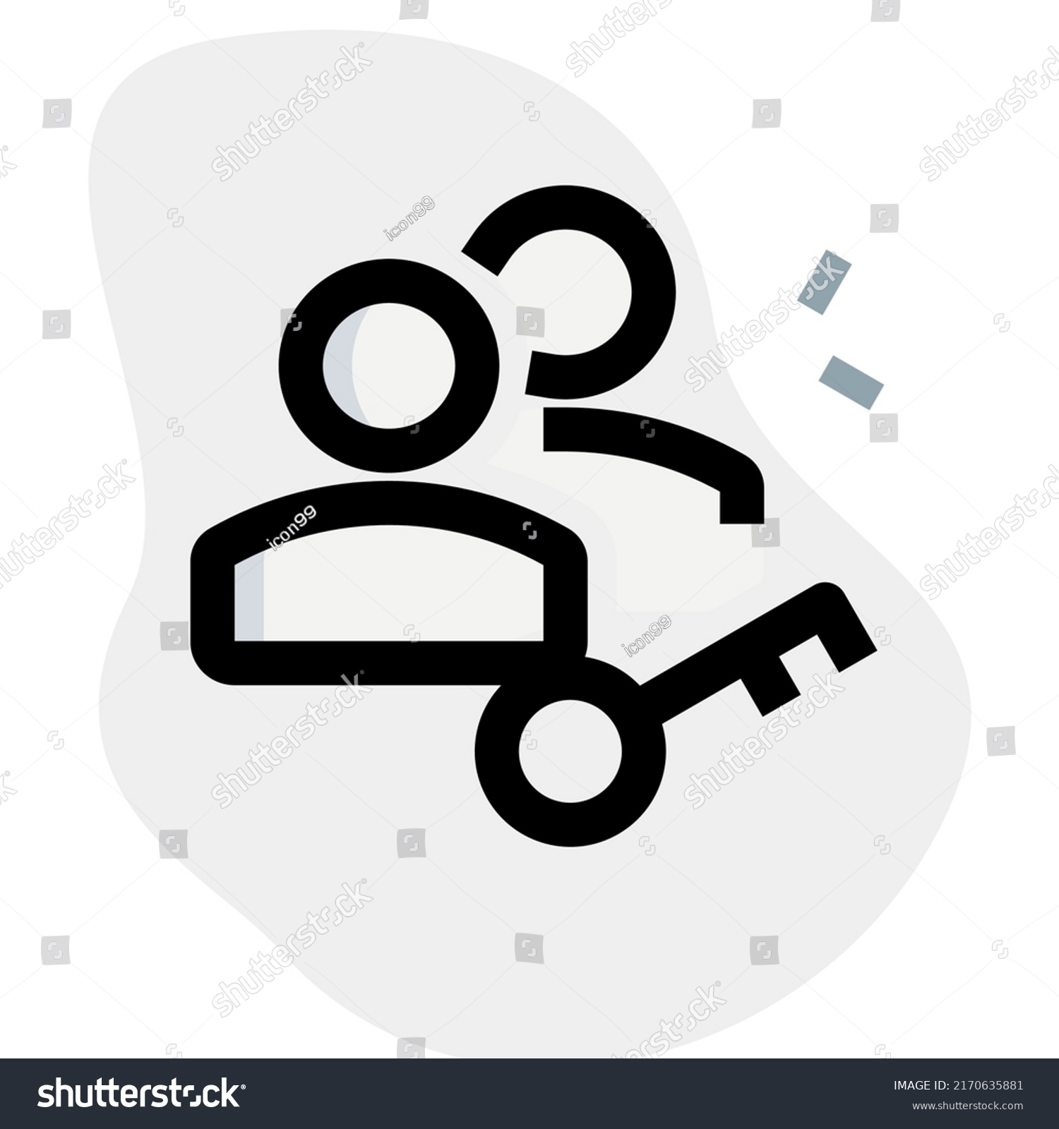 Multiple User Using Single Key Login Stock Vector (Royalty Free ...