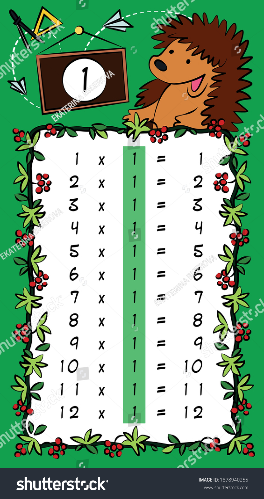 Multiplication Table Training Schoolchildren Multiplication By ...