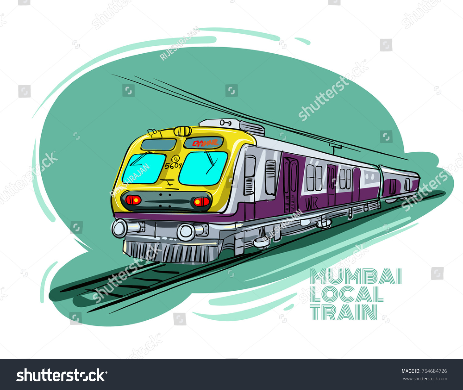 120 Mumbai train Stock Illustrations, Images & Vectors | Shutterstock