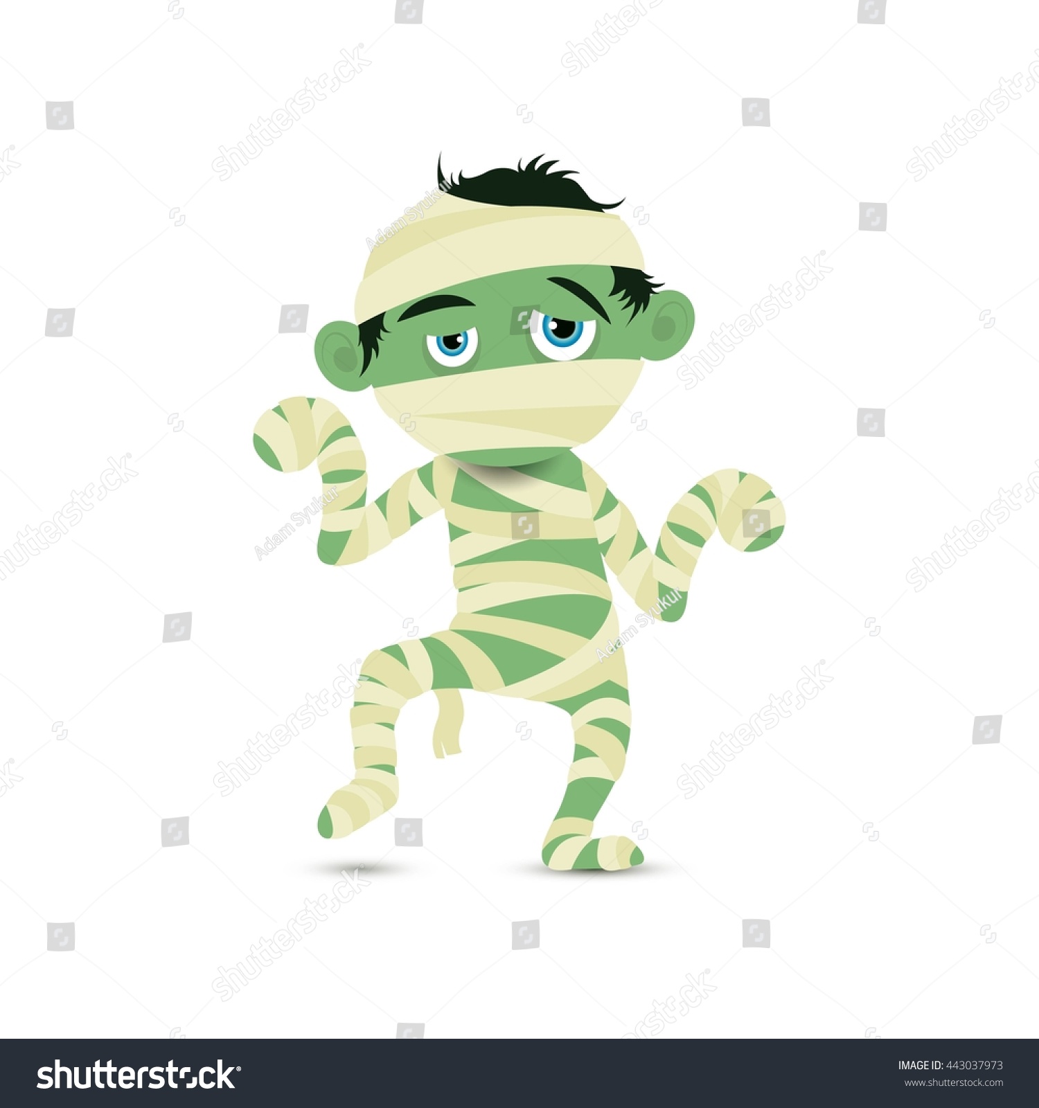 Mummy Zombie Stock Vector (Royalty Free) 443037973 | Shutterstock