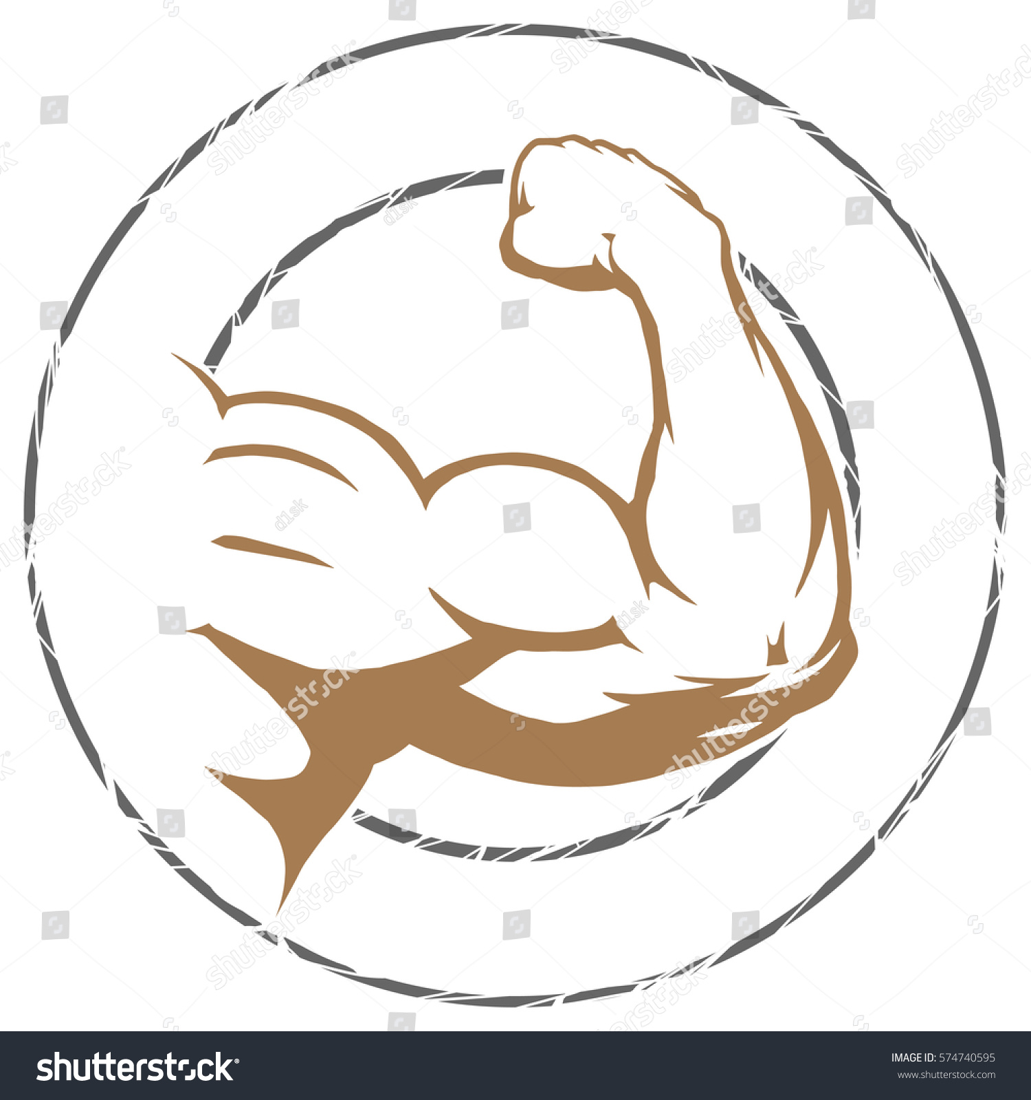 Muscle Arm Stock Vector (Royalty Free) 574740595
