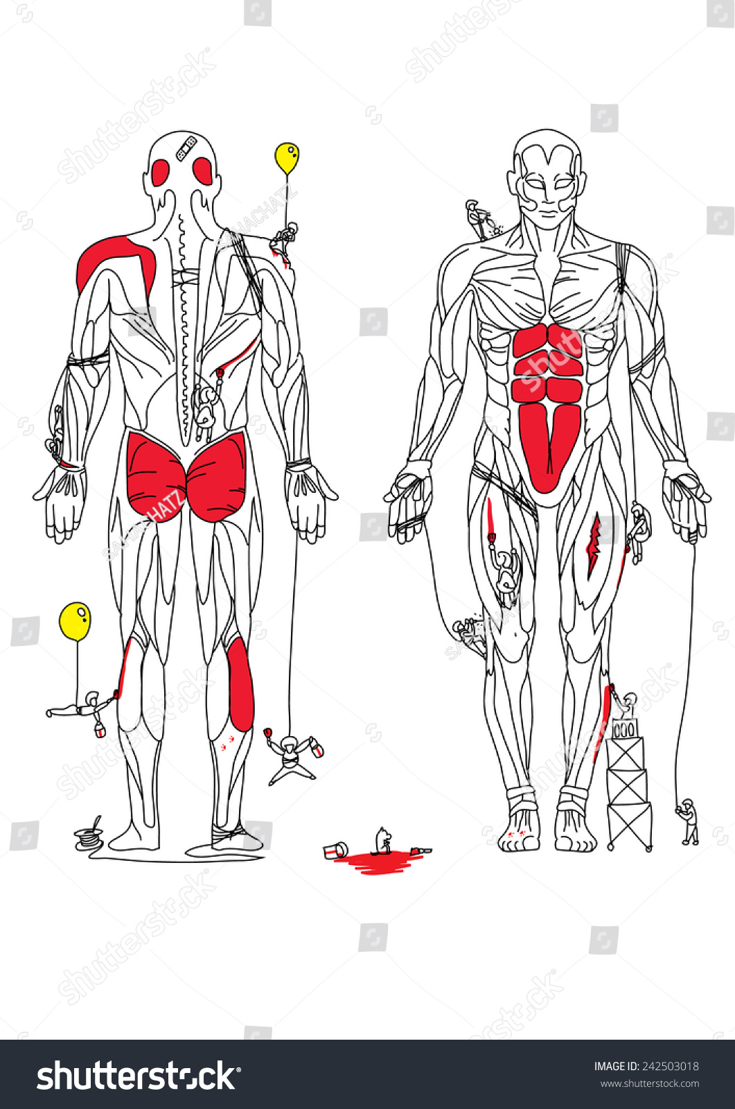 Muscle Fix Stock Vector (Royalty Free) 242503018