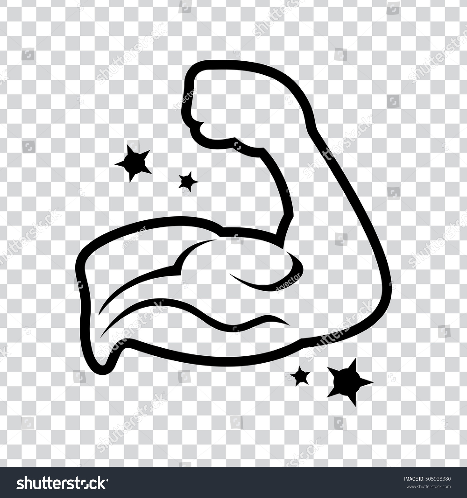 Muscles Icon Stock Vector (Royalty Free) 505928380 | Shutterstock