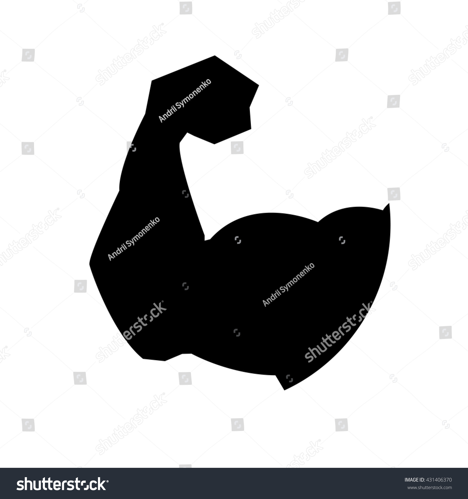 Muscular Arm Stock Vector (Royalty Free) 431406370 | Shutterstock