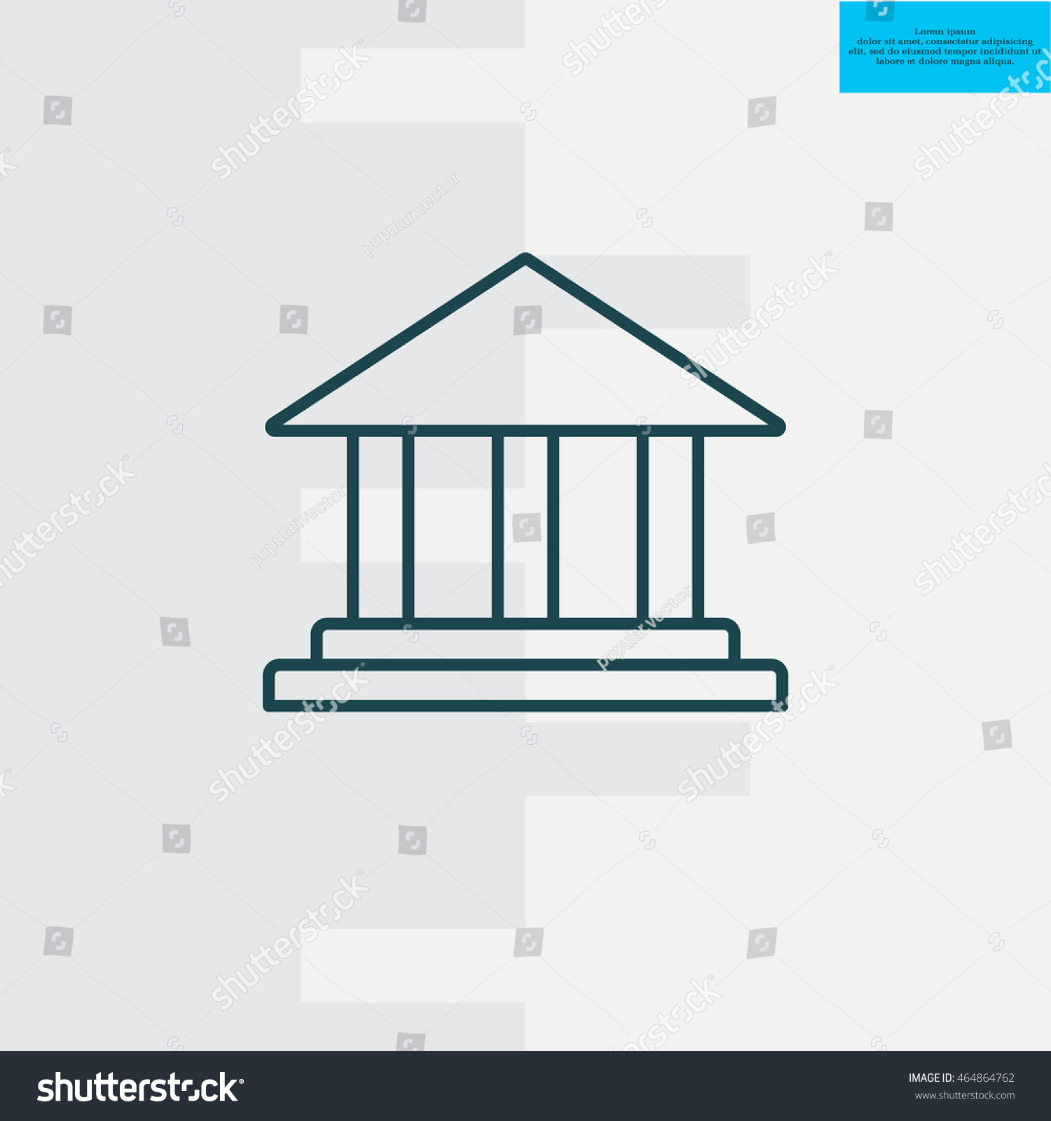 Museum Building Icon Stock Vector (Royalty Free) 464864762 | Shutterstock