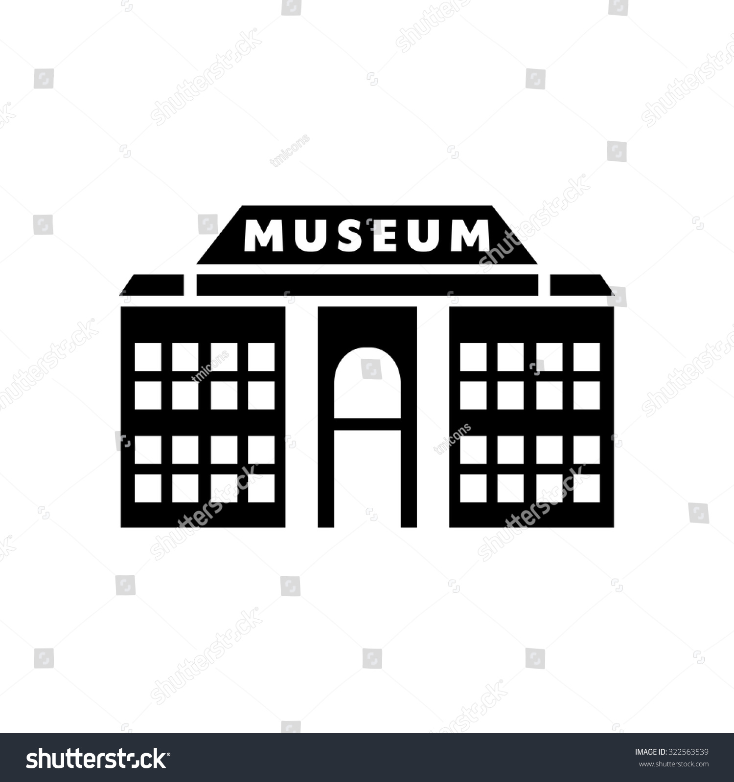 Museum Icon 스톡 벡터 322563539 - Shutterstock