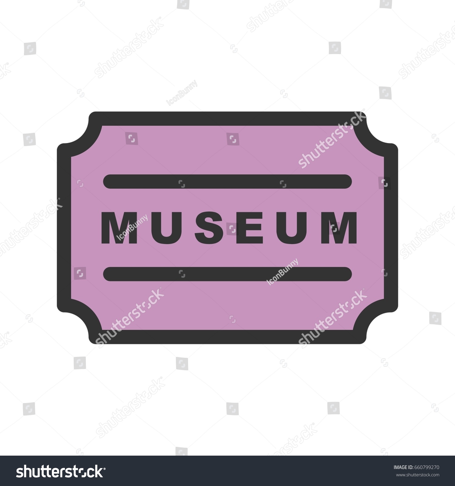 Museum Tag Stock Vector (Royalty Free) 660799270 | Shutterstock