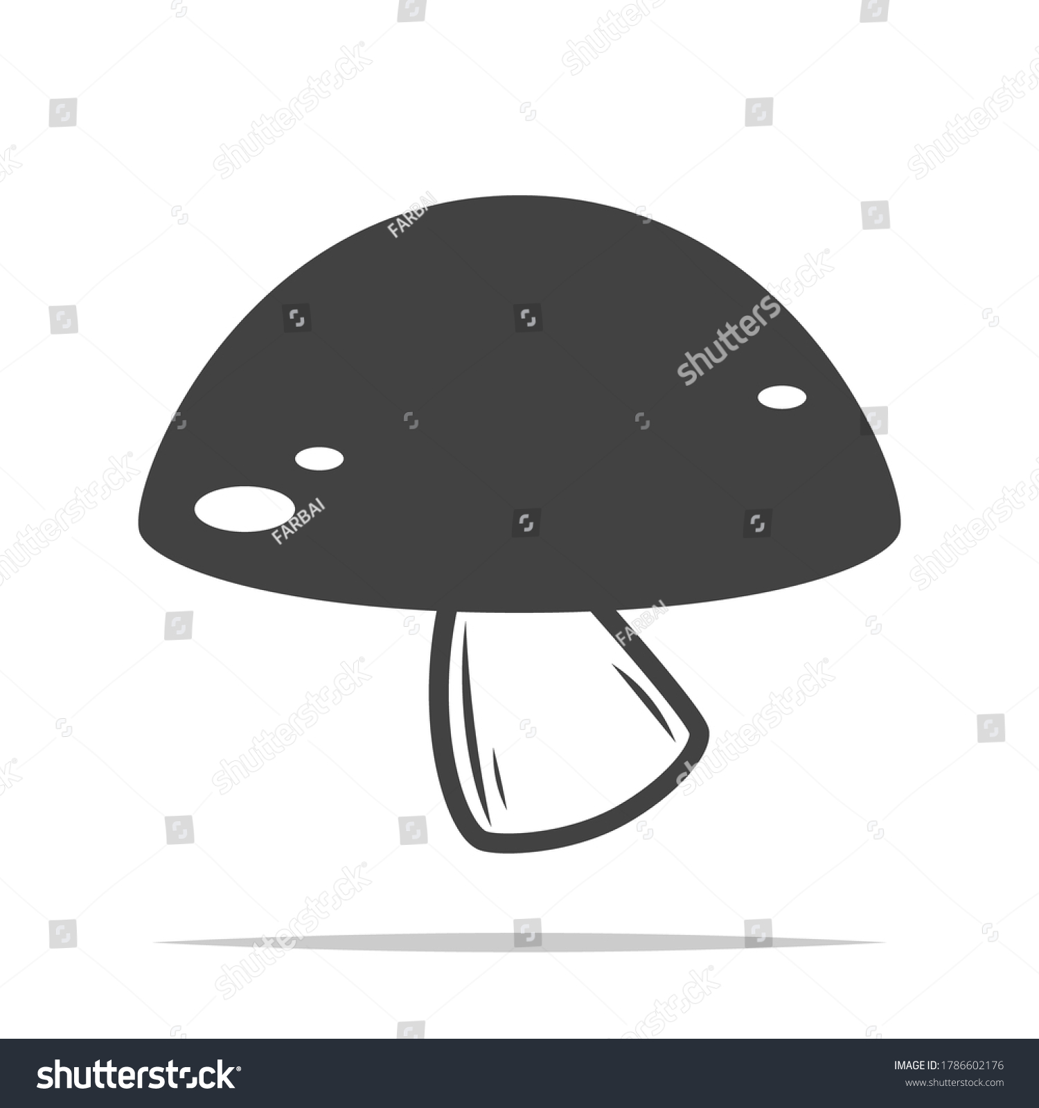 Mushroom Icon Transparent Vector Isolated: เวกเตอร์สต็อก (ปลอดค่า ...