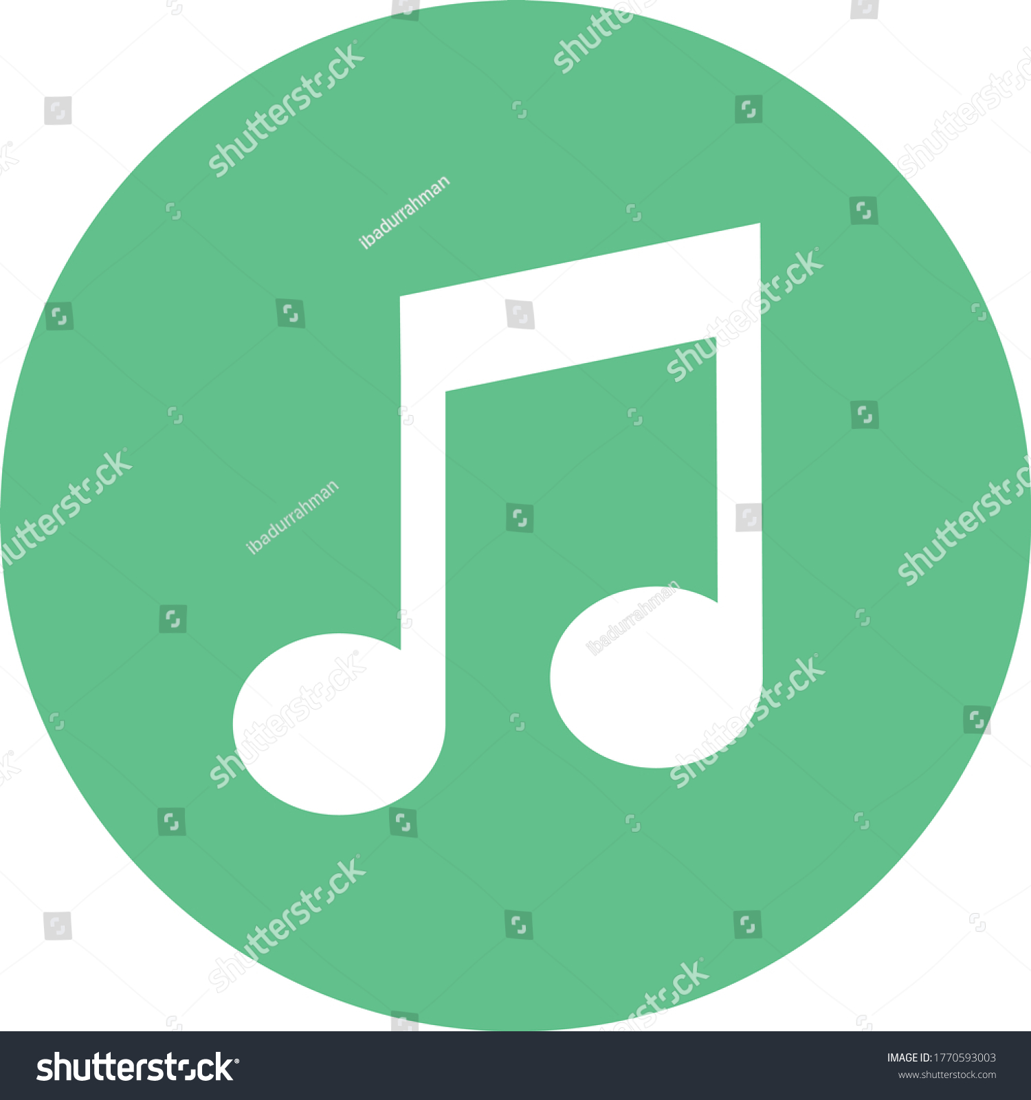 Music Audio Melody Note Icon Vector Stock Vector (Royalty Free ...