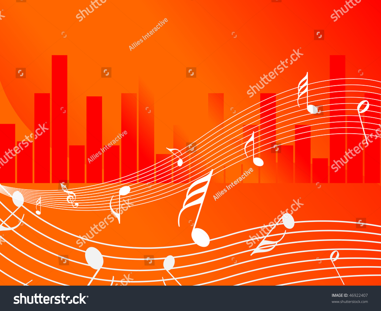 Music Background Equalizer Vector Illustration Stock Vector (Royalty ...