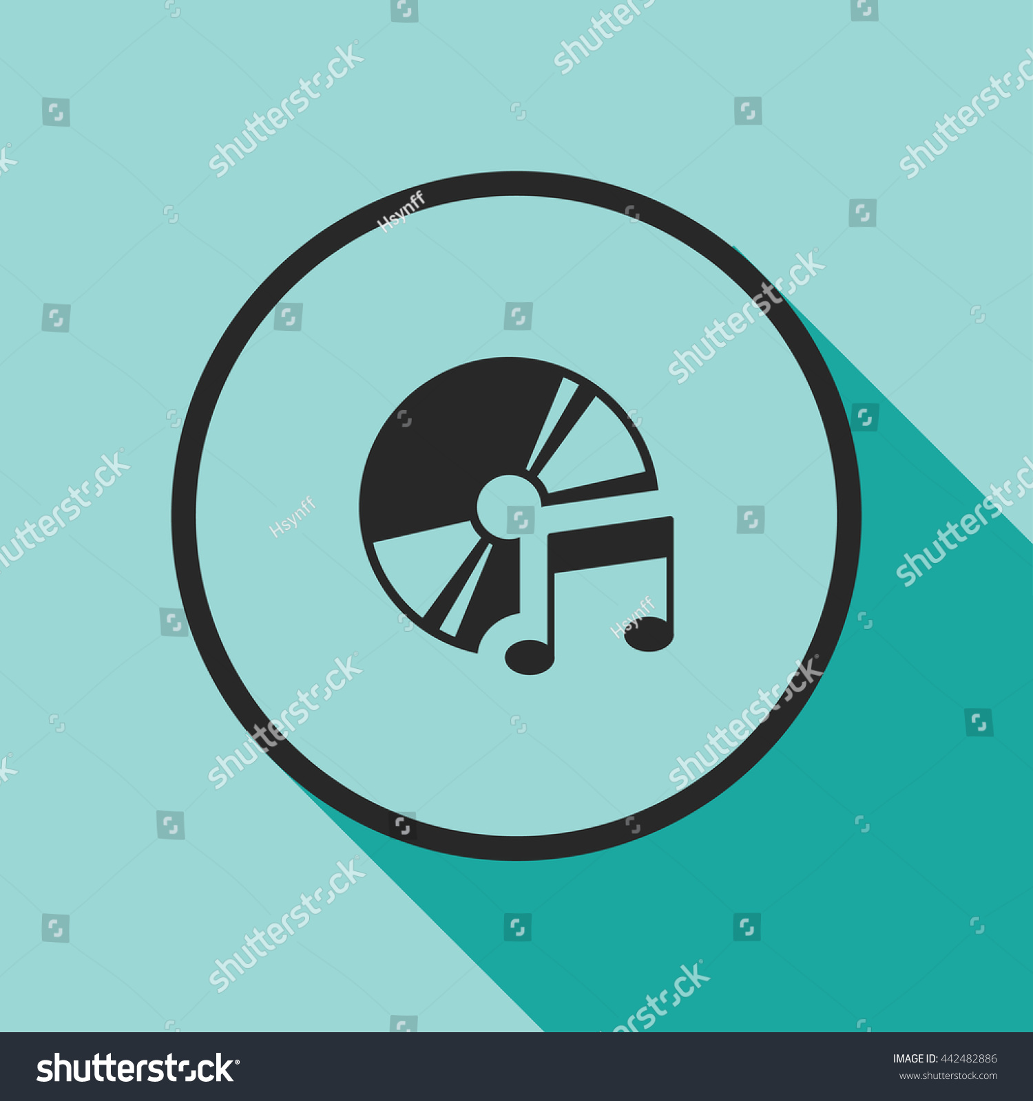 Music Cd Icon Stock Vector (Royalty Free) 442482886 | Shutterstock