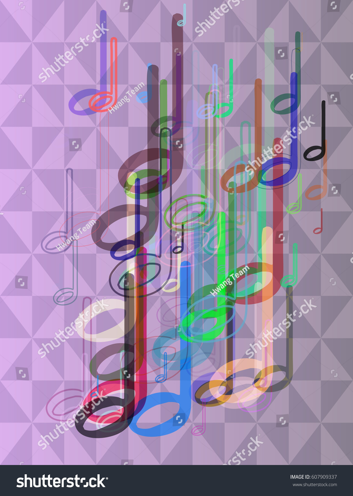 Music Design Background Stock Vector (Royalty Free) 607909337 ...