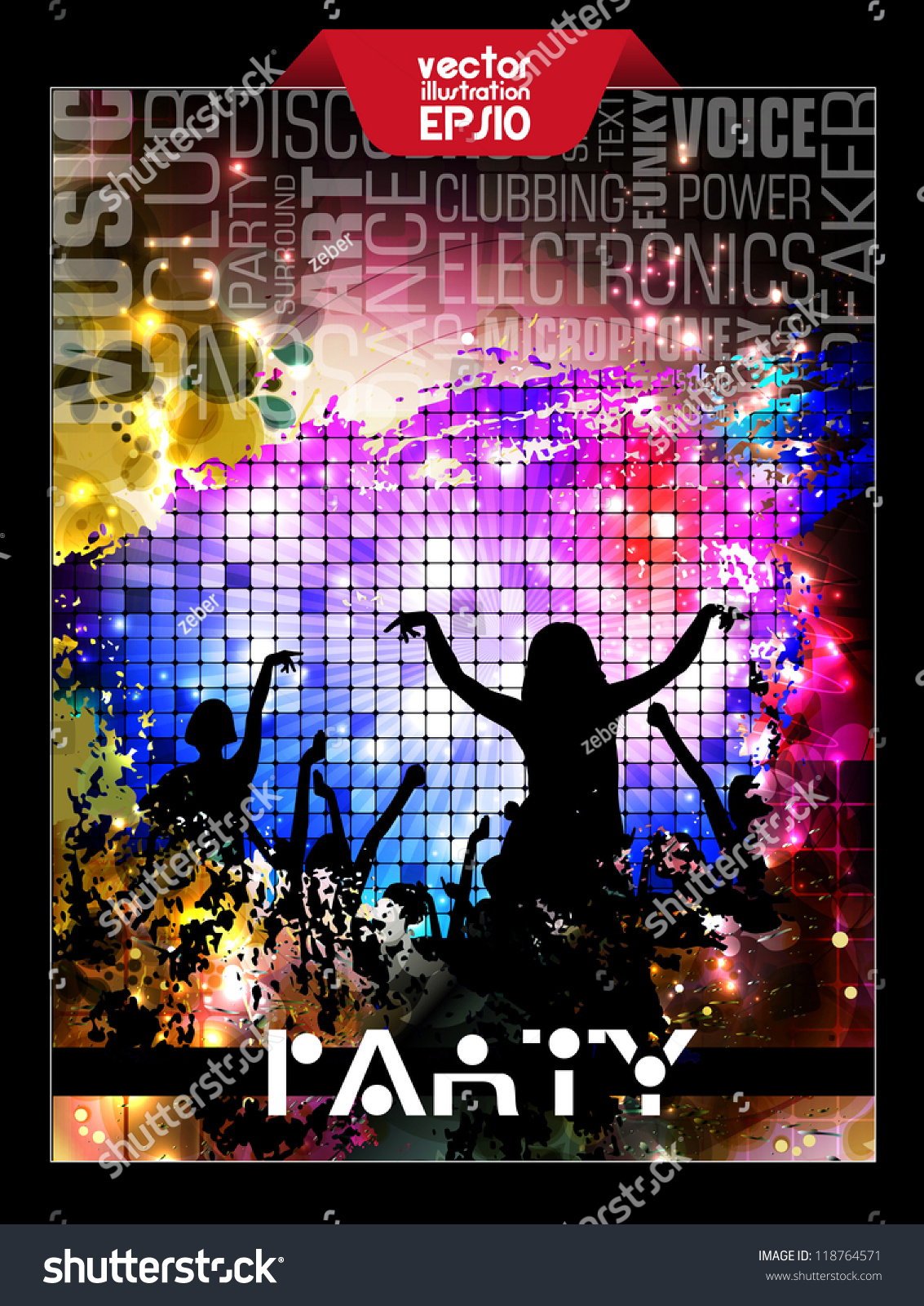 Music Event Background Stock Vector 118764571 - Shutterstock