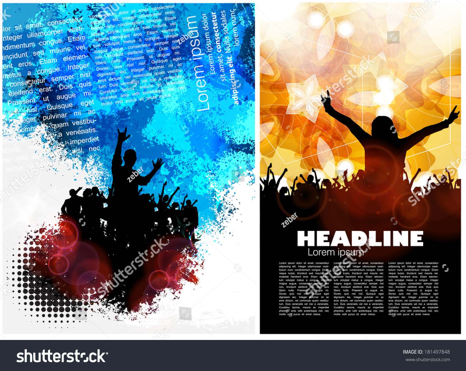 Music Event Background Stock Vector 181497848 - Shutterstock