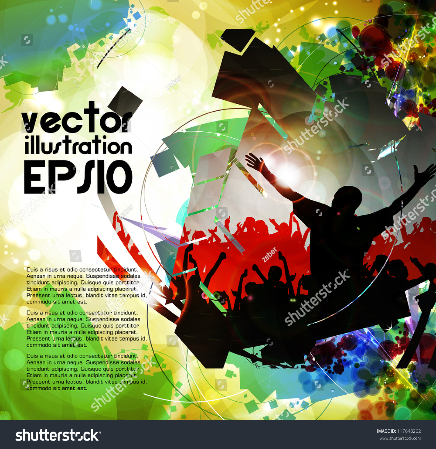 Music Event Background Vector Eps10 Illustration Stock Vector (Royalty ...
