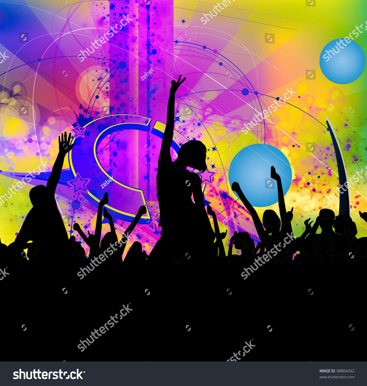 Music Event Background Vector Eps10 Illustration Stock Vector 98804432 ...