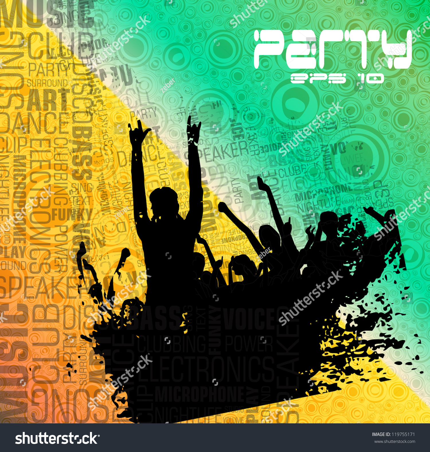 Music Event Vector Illustration Stock Vector (Royalty Free) 119755171 ...