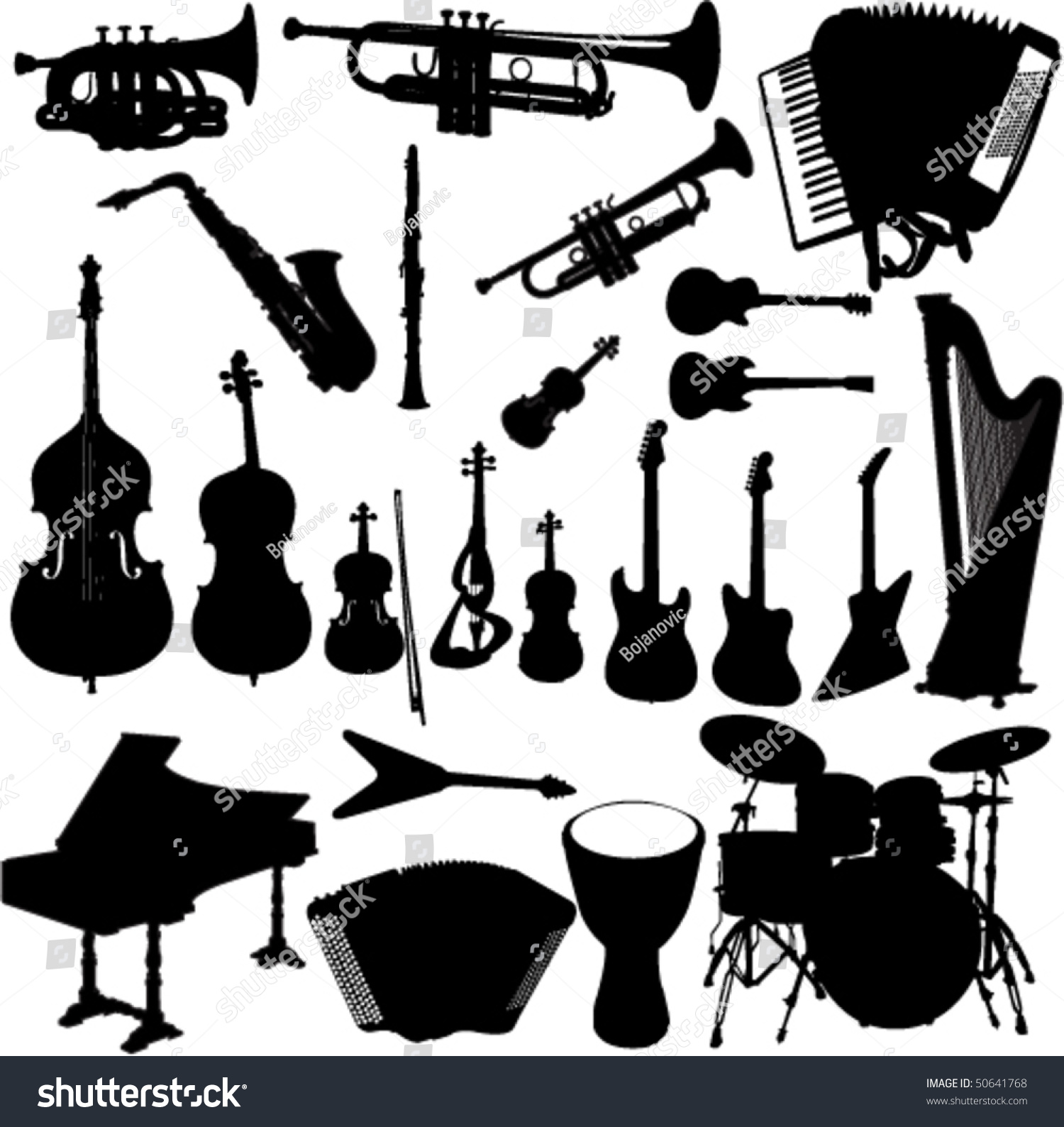 Music Instrument Vector Stock Vector (Royalty Free) 50641768