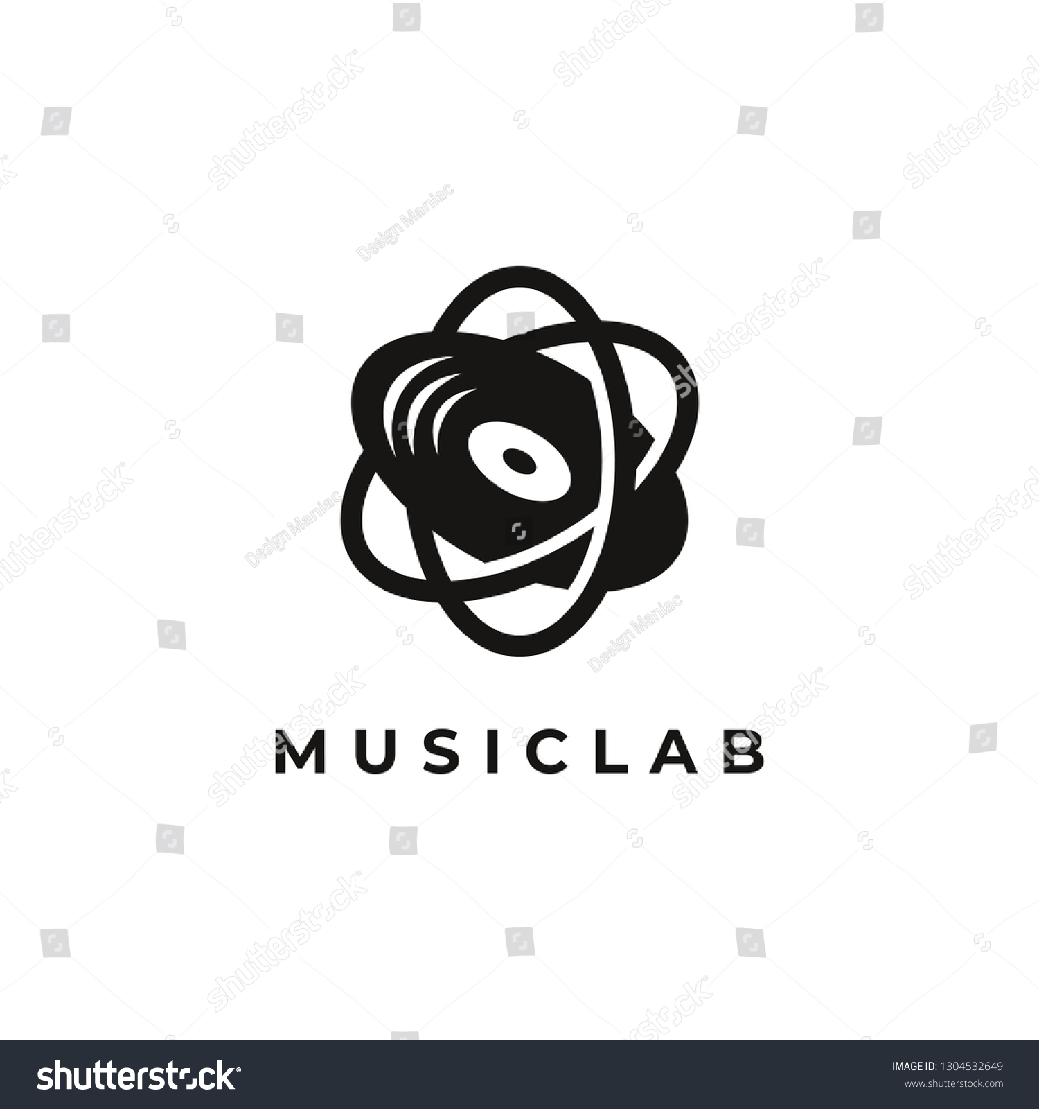 Music Lab Logo Design Vector Stock Vector (Royalty Free) 1304532649 ...