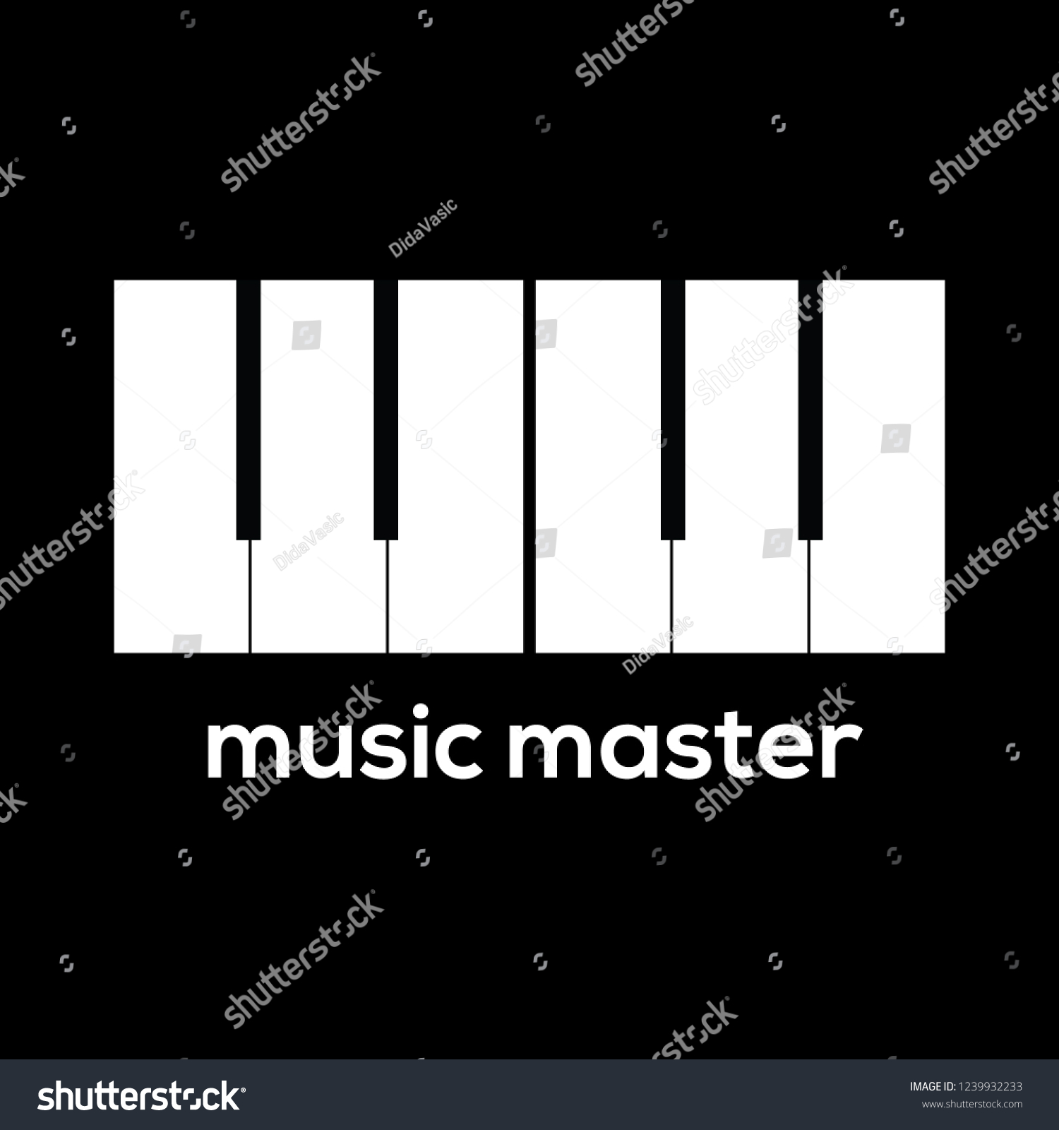 Music Master Logo Stock Vector (Royalty Free) 1239932233 | Shutterstock