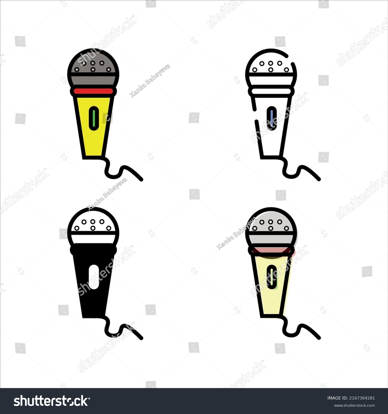 Music Microphone Vector Type Icon Stock Vector (Royalty Free ...