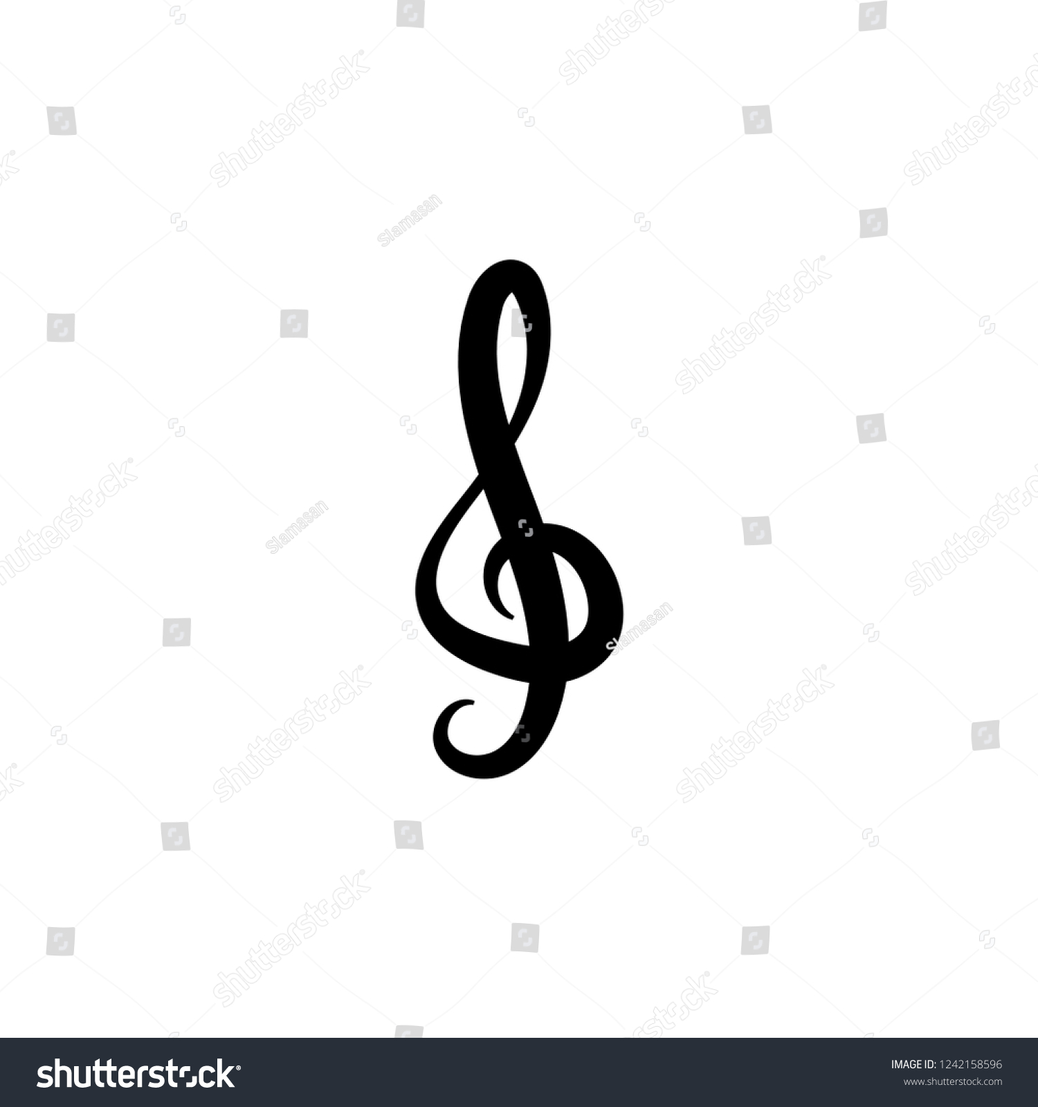 Music Note Graphic Design Template Vector: เวกเตอร์สต็อก (ปลอดค่า ...